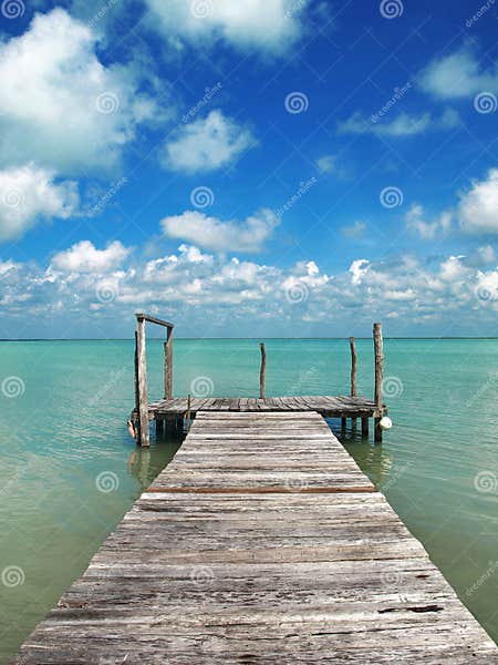 Paradise bridge stock image. Image of beach, scenic, journey - 5988783