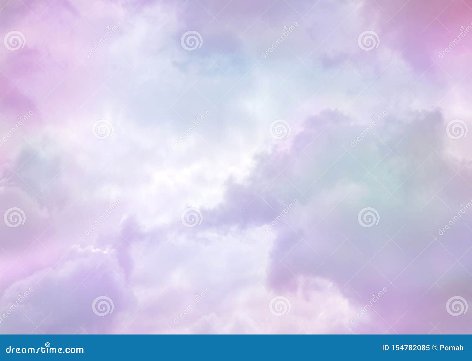 Paradise Clouds Background in the Soft Pastel Colors Stock Image ...