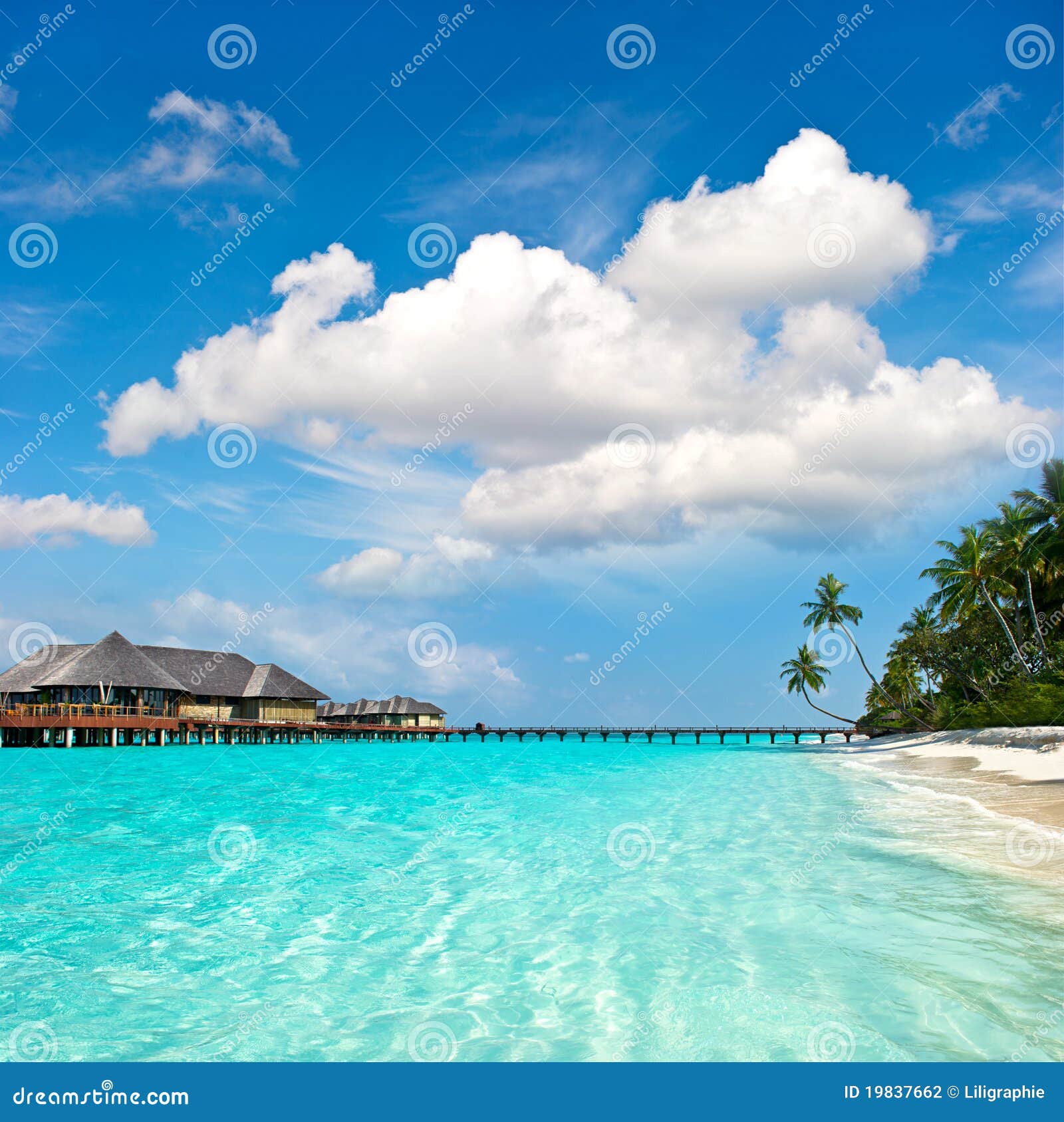 Paradise island landscape stock photo. Image of outside - 19837662