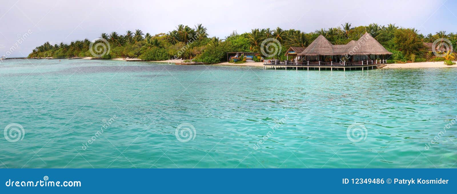 Paradise island panoramic stock photo. Image of life - 12349486