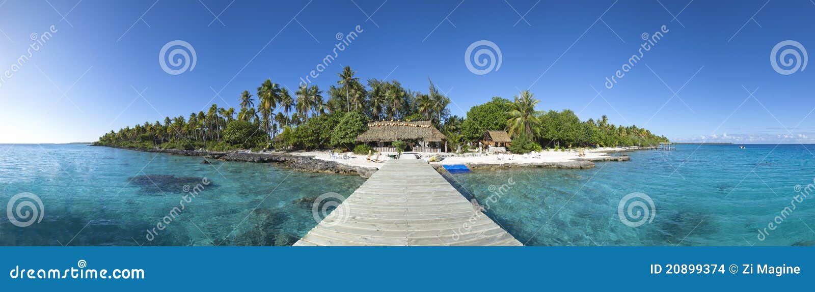Paradise Island Panoramic View Stock Photo - Image of blue, landscape ...