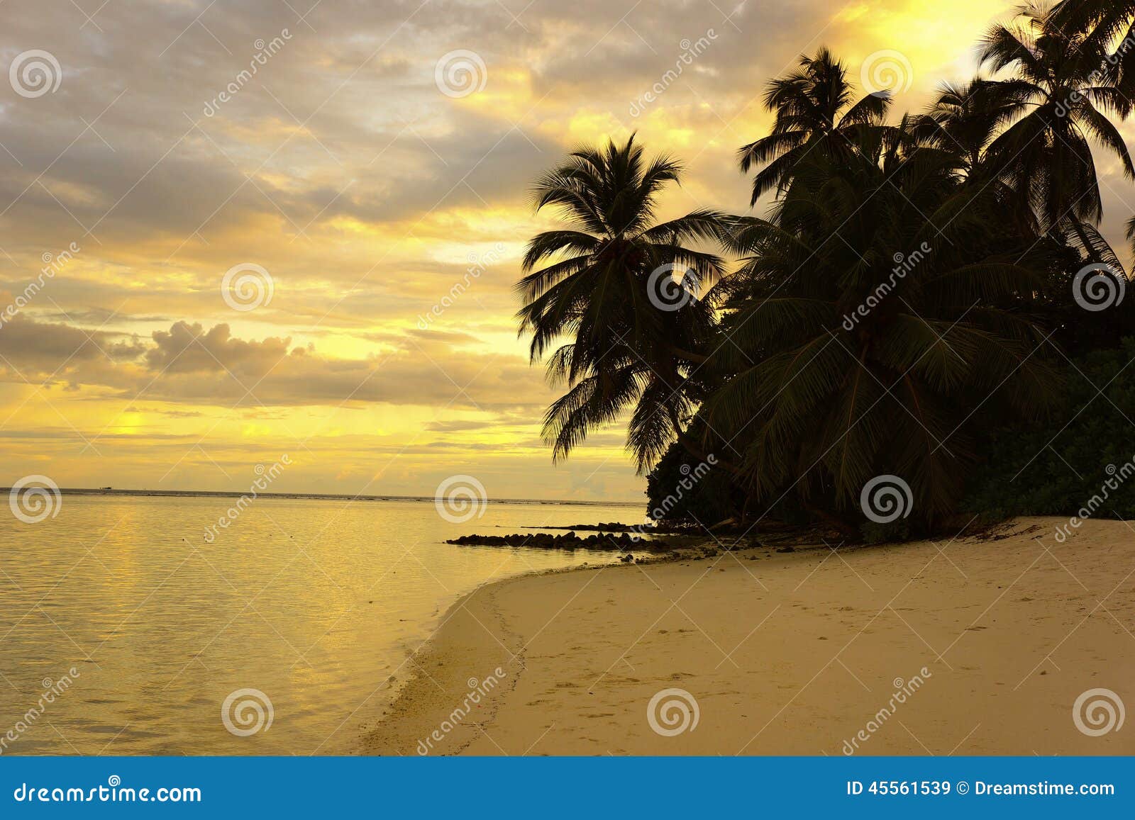 Paradise island stock image. Image of paradise, sunset - 45561539