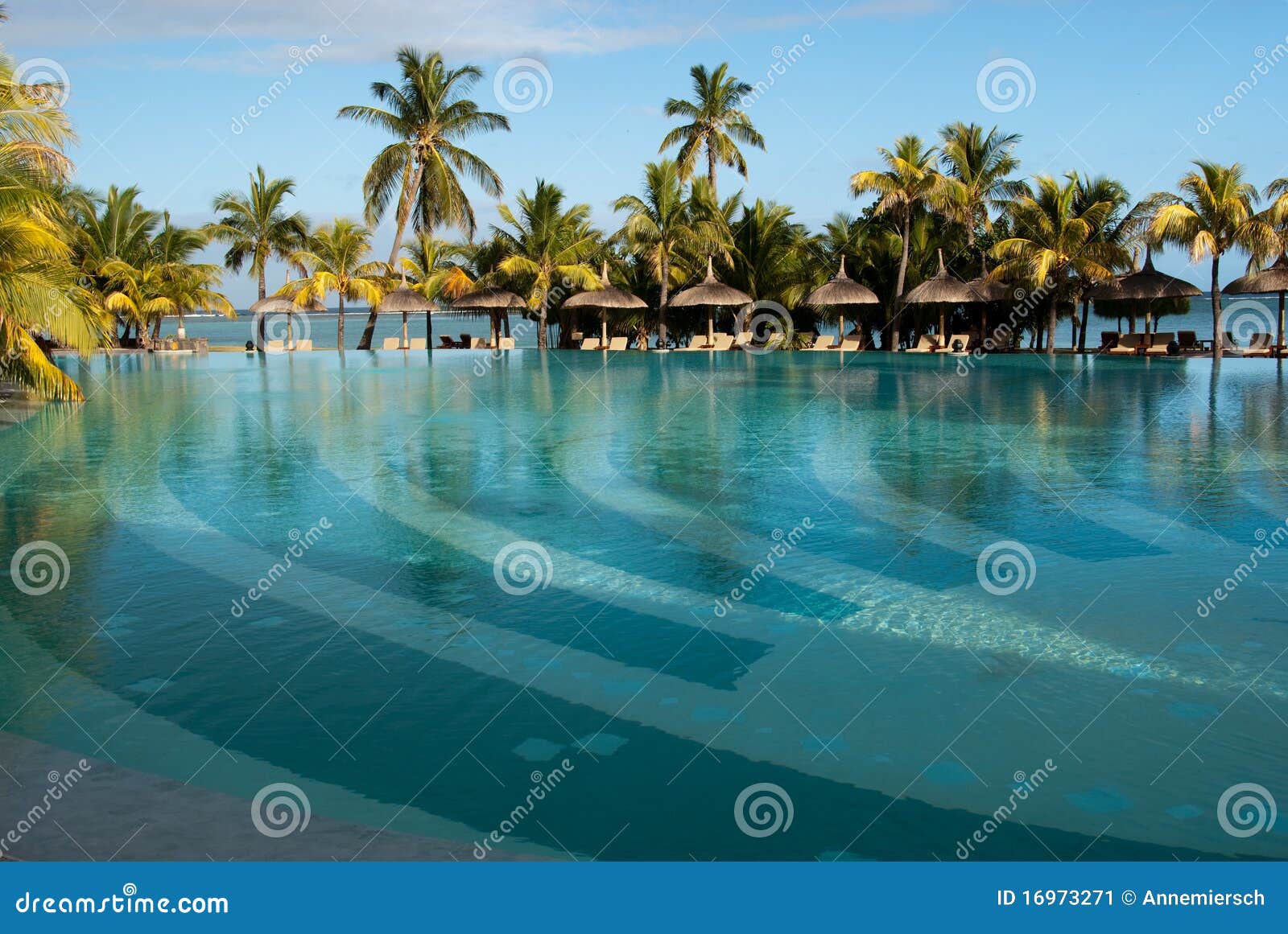 Paradise pool mauritius stock image. Image of paradise - 16973271