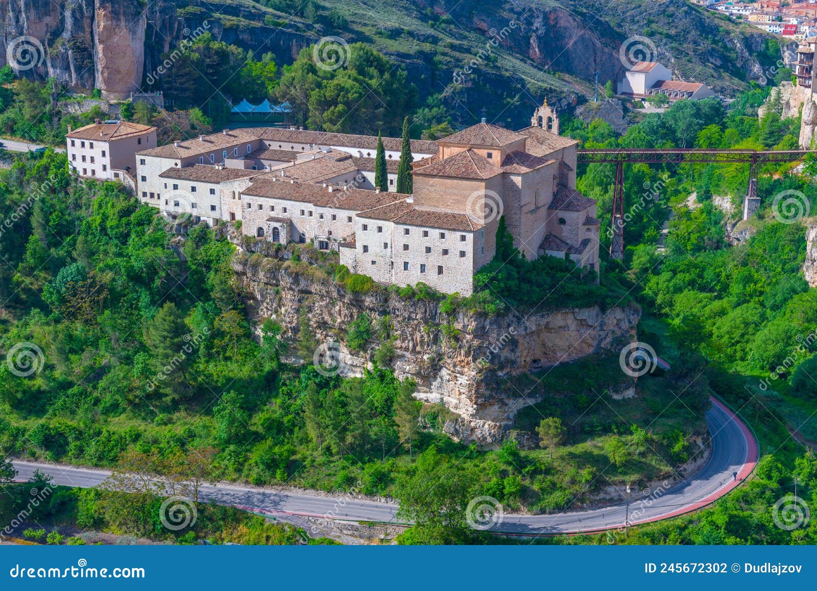 Parador De Cuenca Hotel in Spain. Stock Photo - Image of tourism ...