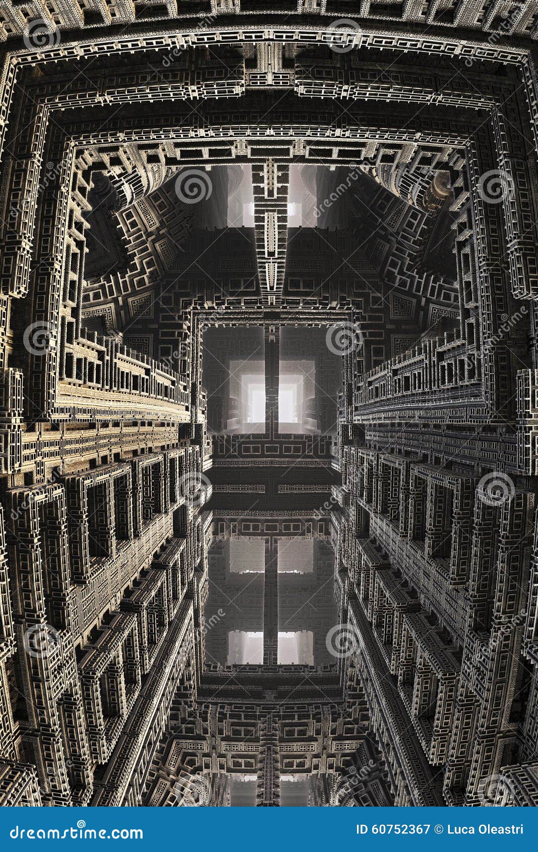 Paradox Fantasy Building Background Stock Illustration - Illustration ...