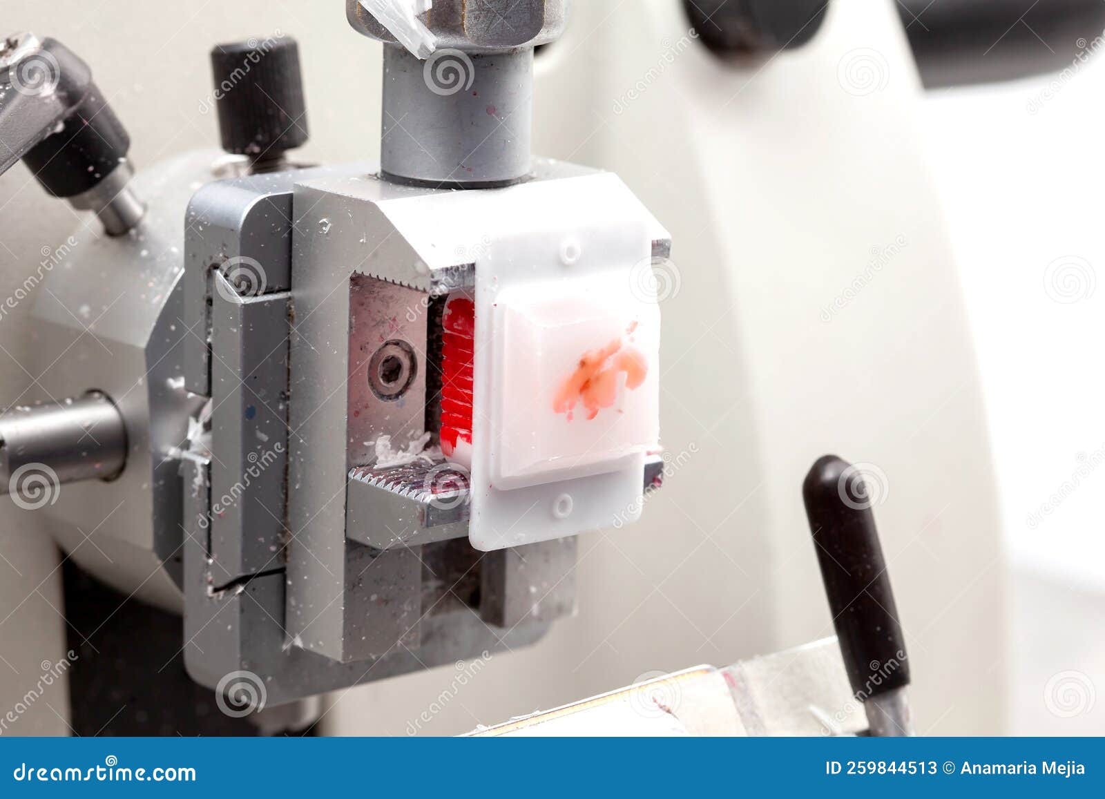 Paraffin-embedded Specimen on a Rotary Microtome Ready To Be Cut To ...