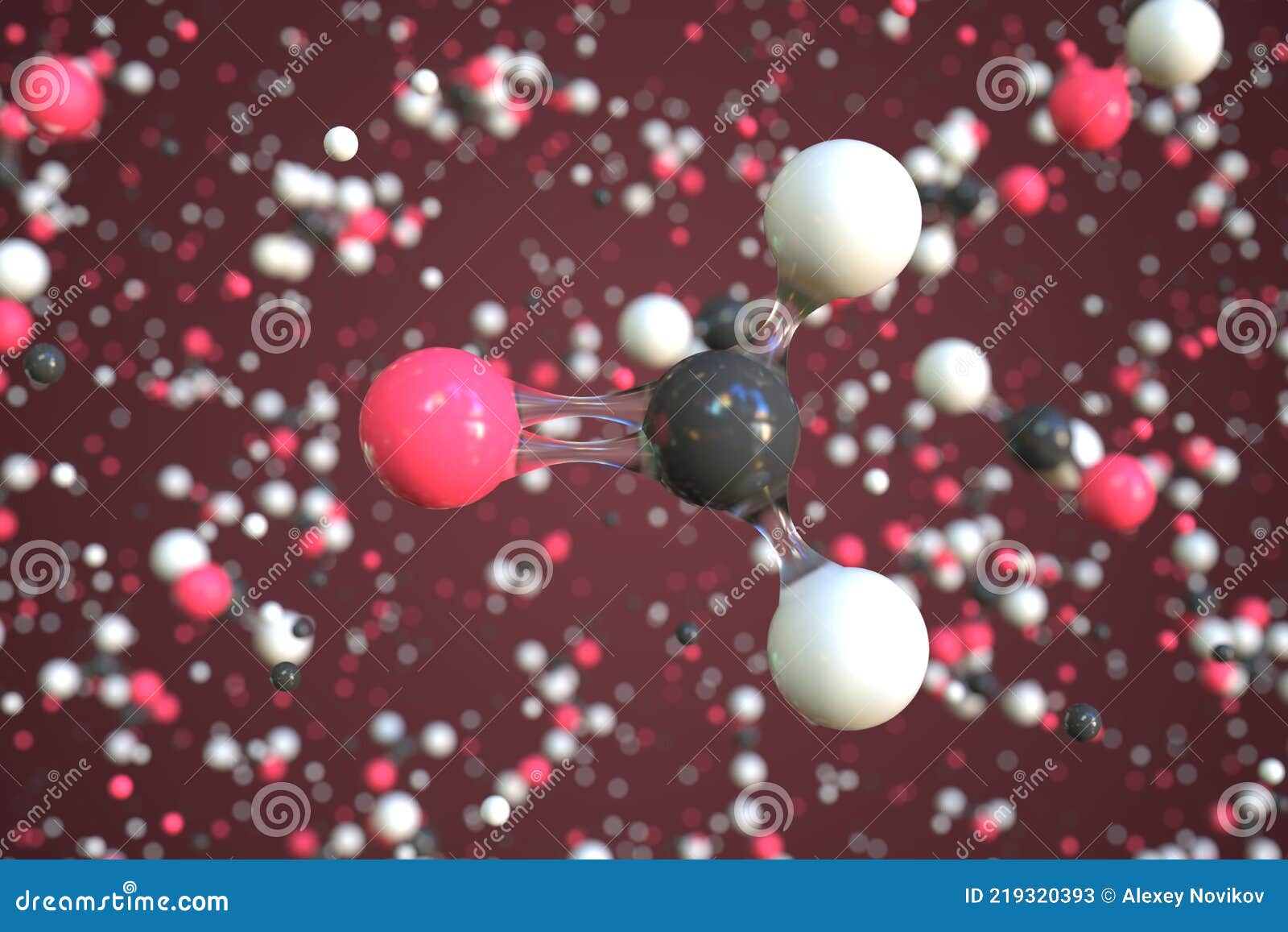 Paraformaldehyde Molecule, Conceptual Molecular Model. Chemical 3d ...