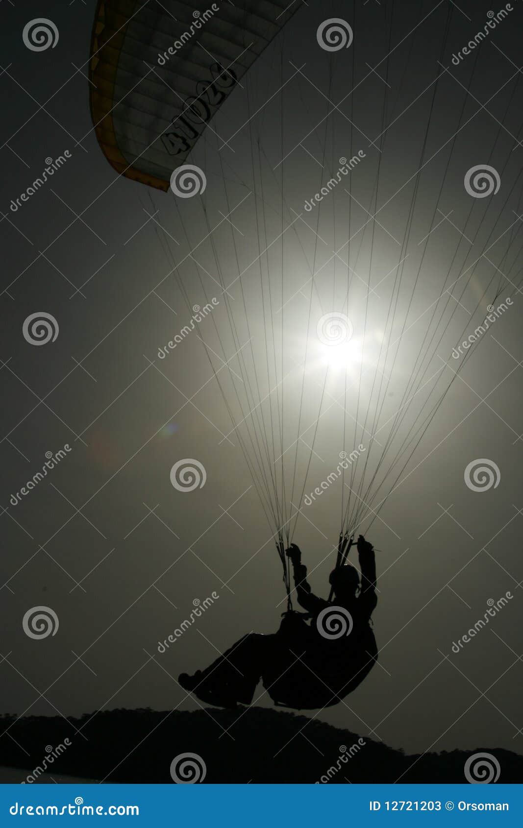 Paraglider stock image. Image of extreme, danger, falling - 12721203