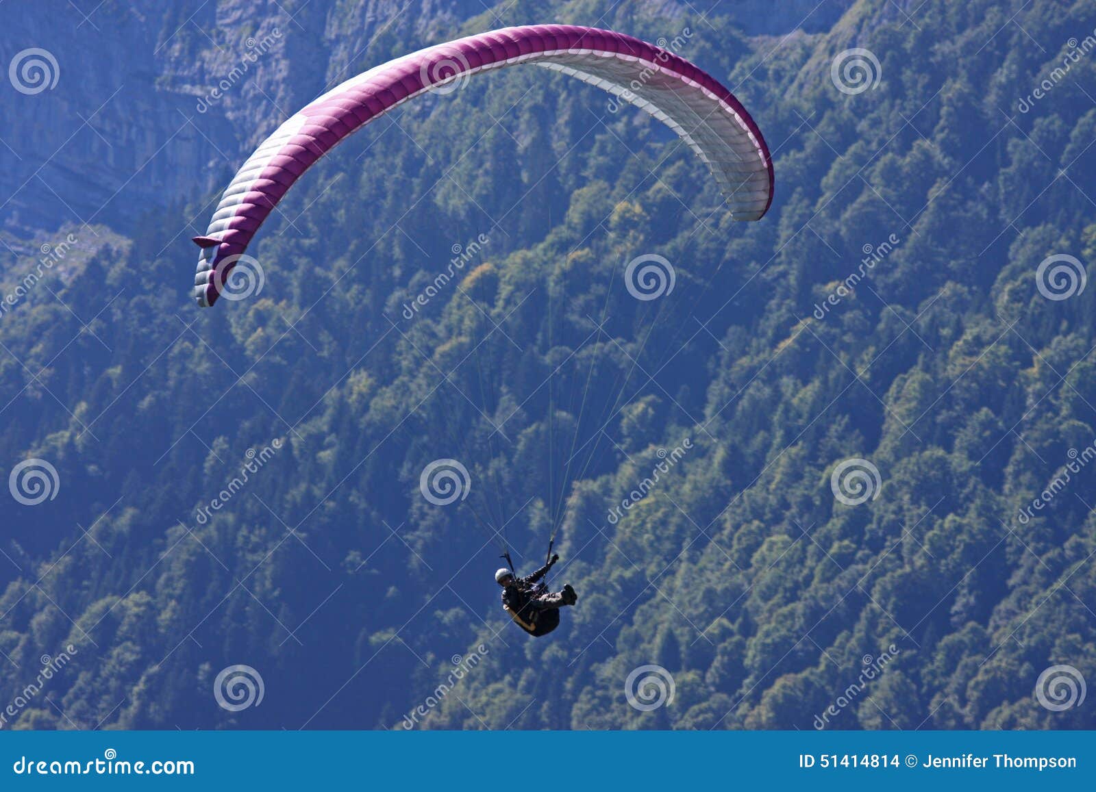 Paraglider in the Alps stock photo. Image of paragliding - 51414814