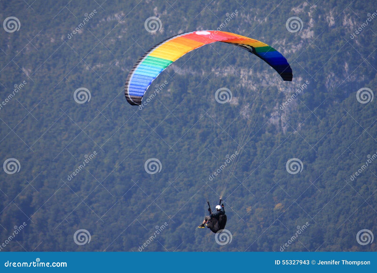 Paraglider in the Alps stock image. Image of flier, speedflying - 55327943