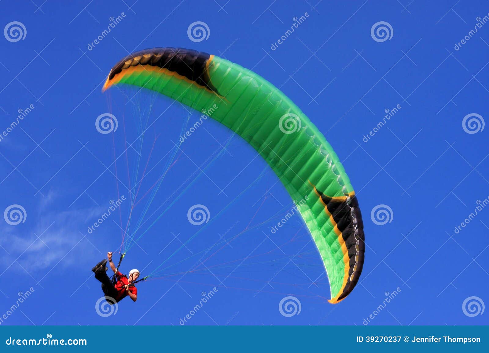 Paraglider stock image. Image of paraglide, blue, kite - 39270237