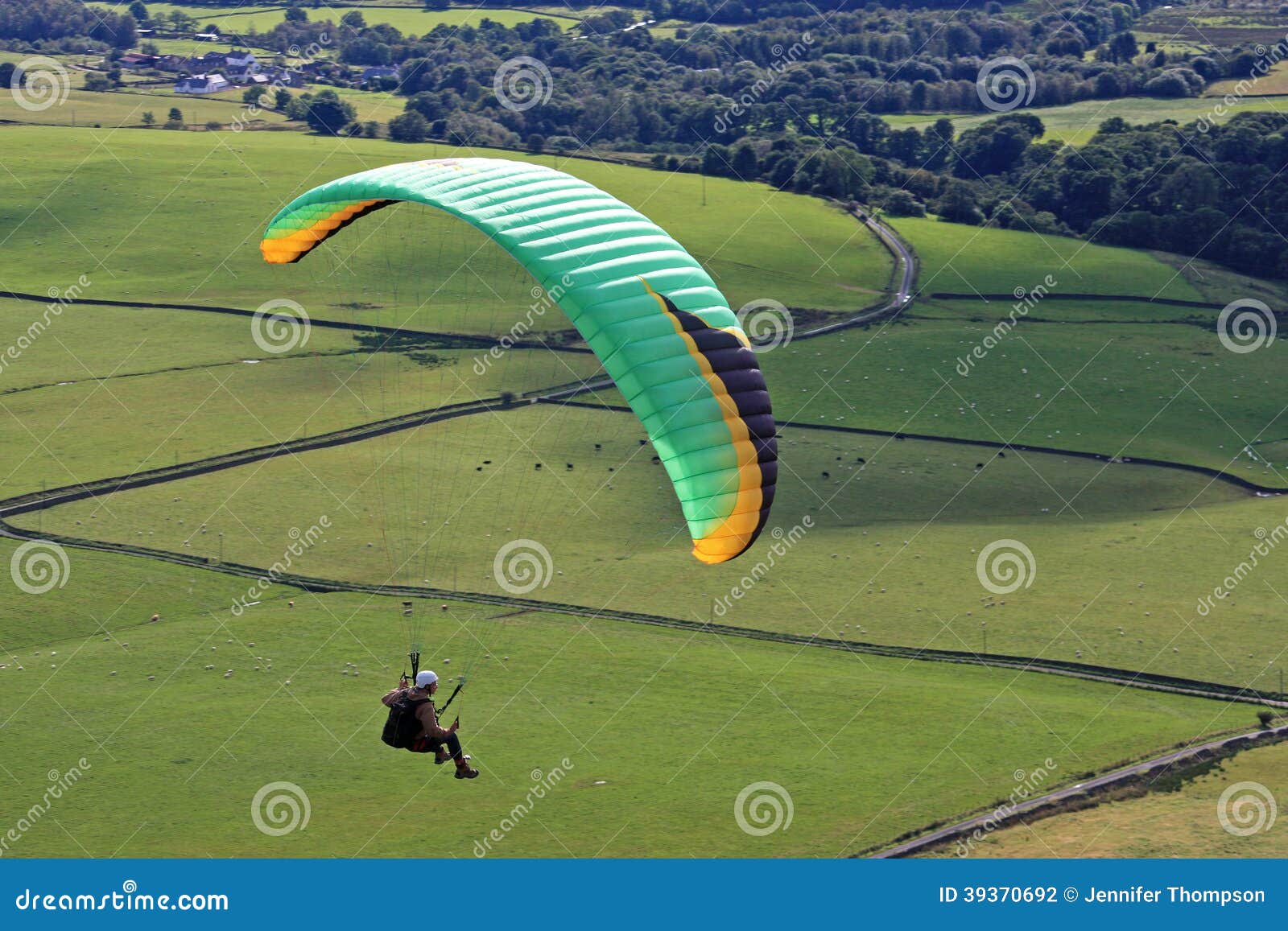 Paraglider stock photo. Image of kite, flier, scotland - 39370692