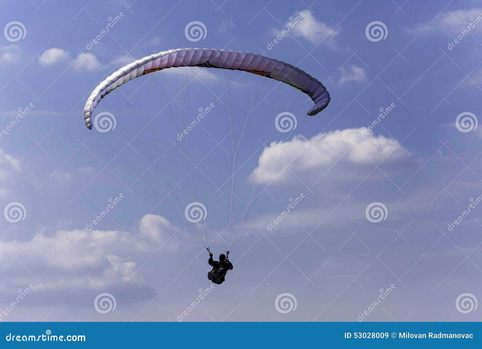 Paraglider high in the sky editorial stock image. Image of gliding ...