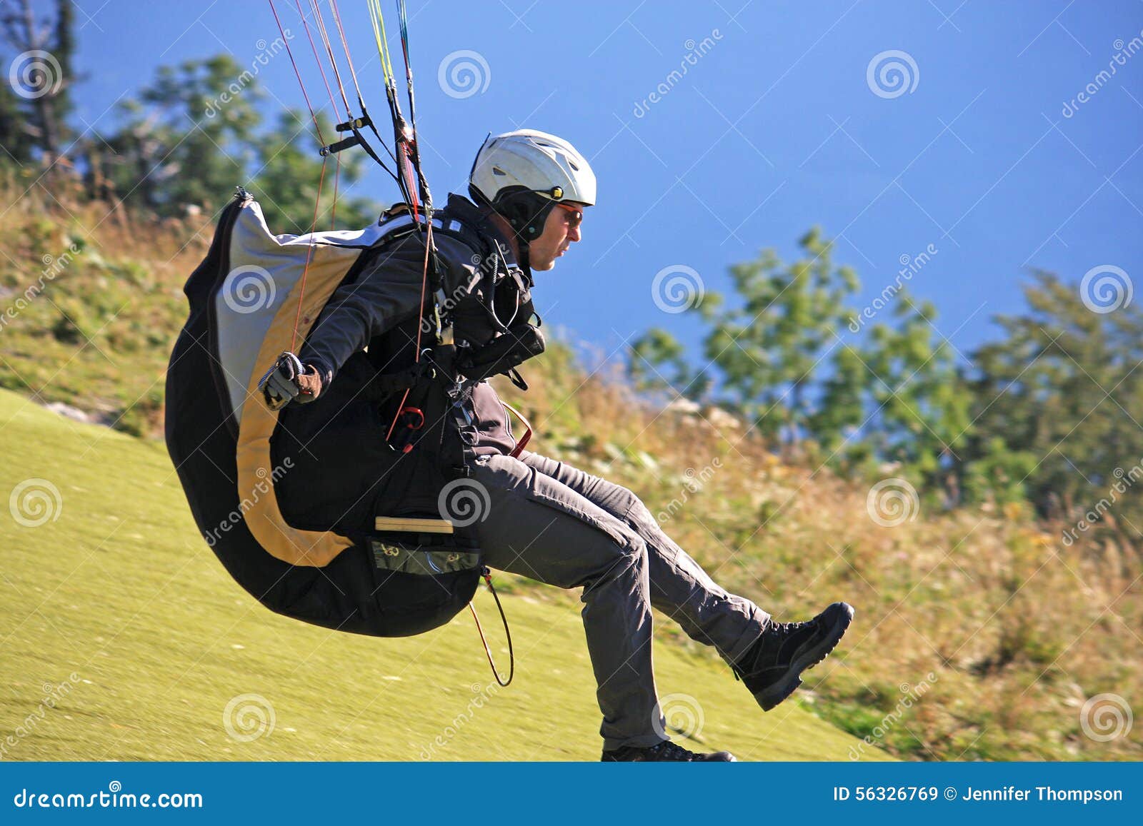 Paraglider launching stock image. Image of tandem, flyer - 56326769