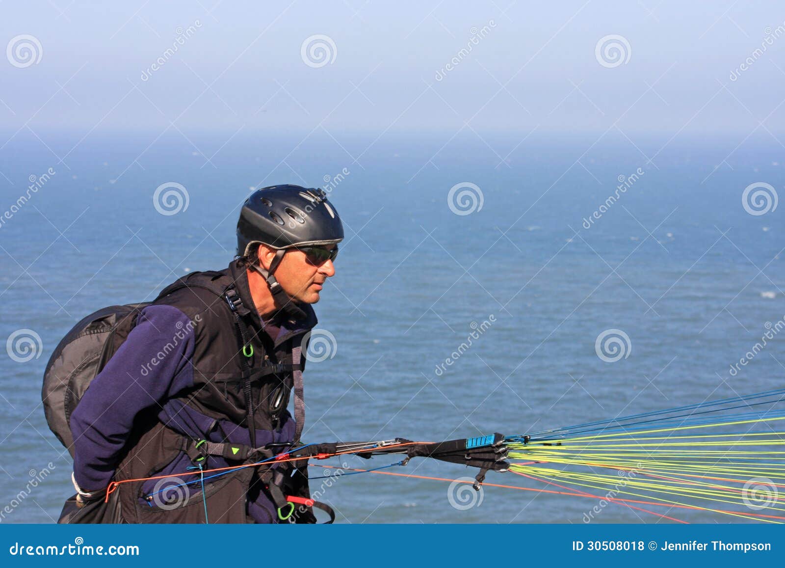 Paraglider launching wing stock photo. Image of sport - 30508018