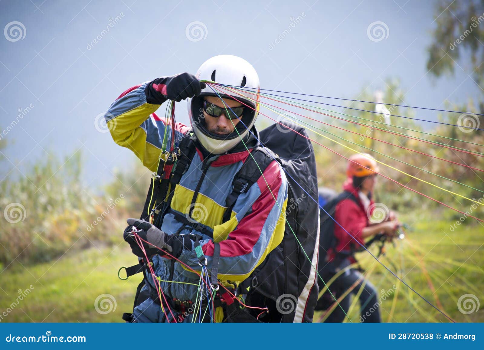 Paraglider pilot stock photo. Image of activity, flight - 28720538