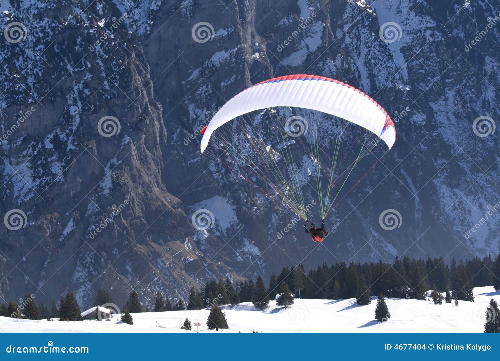 Paraglider Taking-off stock photo. Image of paragliding - 4677404