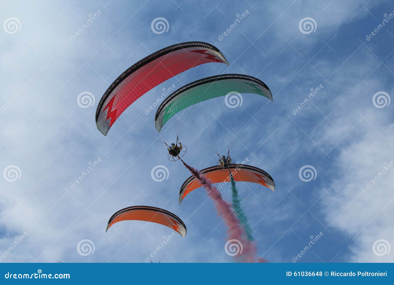 Paragliders editorial stock photo. Image of paramotor - 61036648