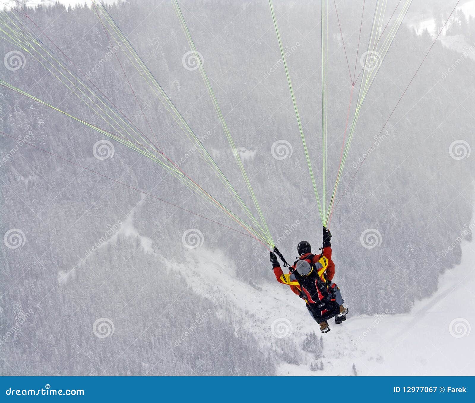 Paragliding stock image. Image of gliding, jump, hanggliders - 12977067