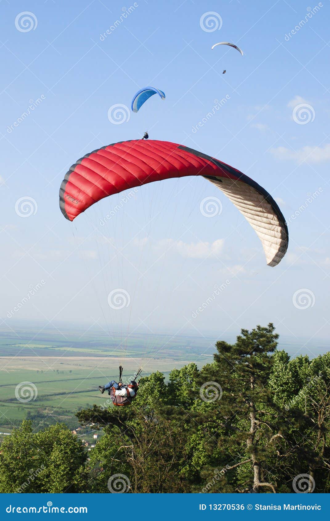 Paragliding stock photo. Image of activity, float, blue - 13270536