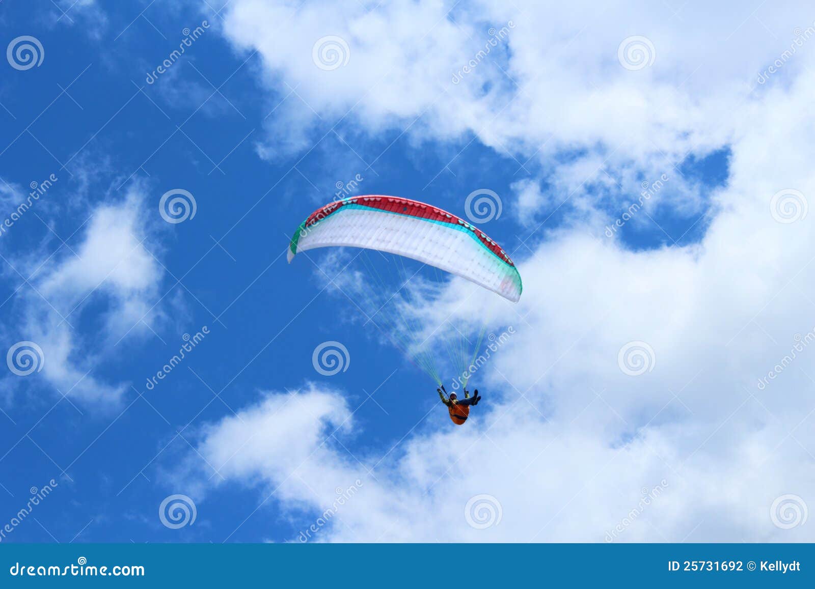 Paragliding stock photo. Image of courage, aerial, colorful - 25731692