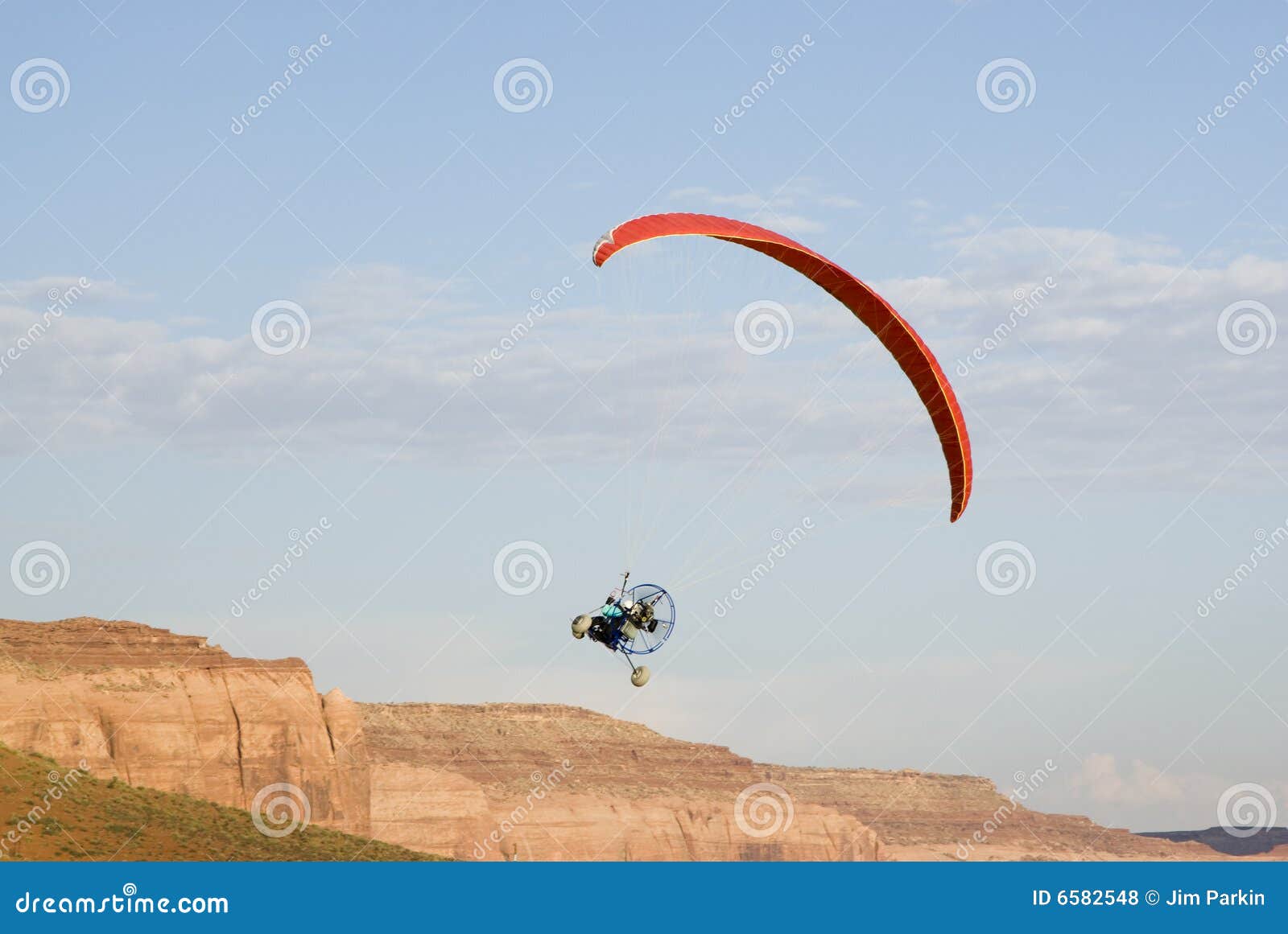 Paragliding stock photo. Image of aviation, airfoil, harness - 6582548