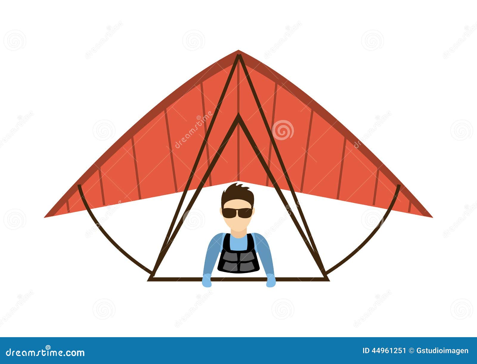 Paragliding design stock vector. Illustration of action - 44961251