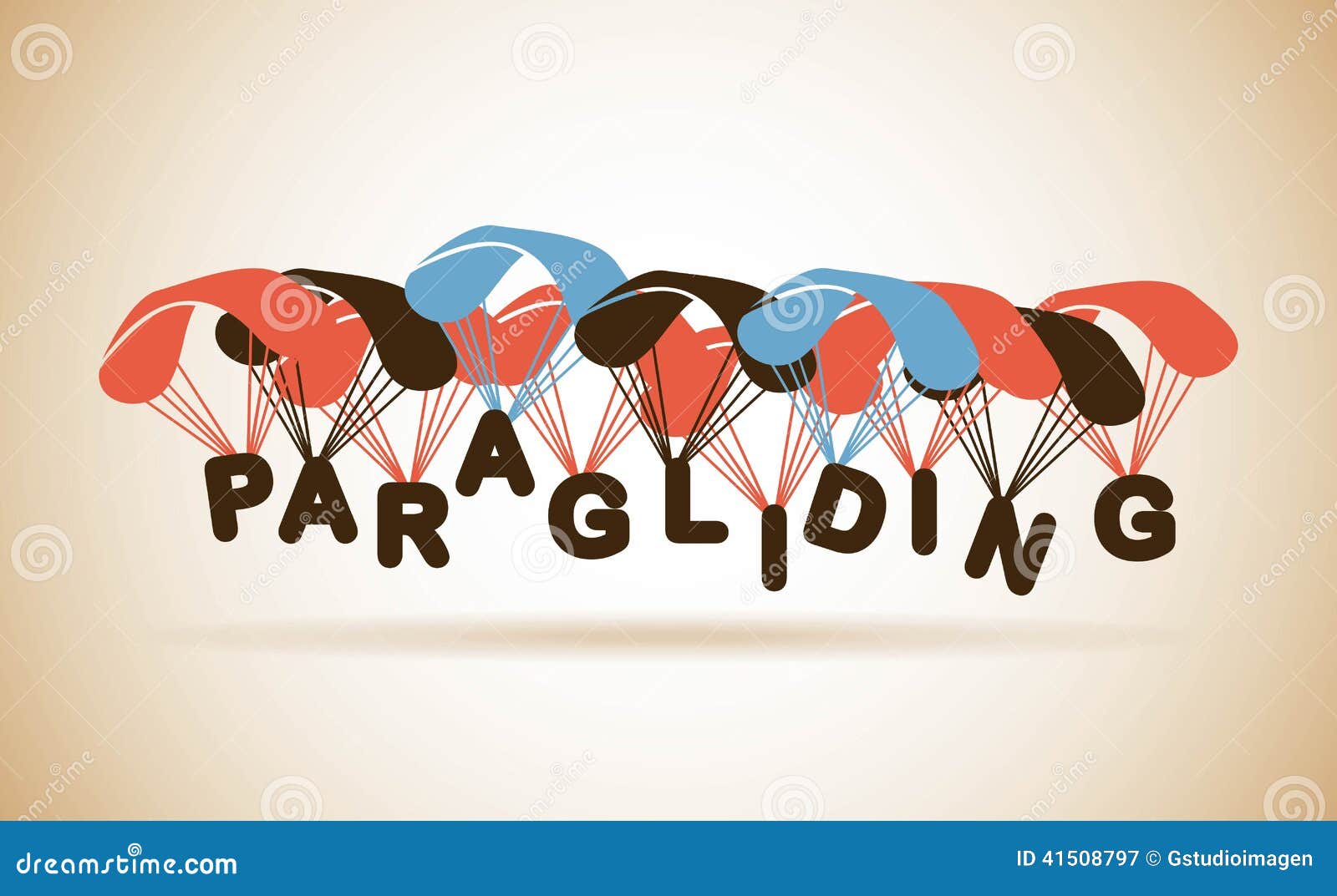 Paragliding design stock vector. Illustration of glider - 41508797