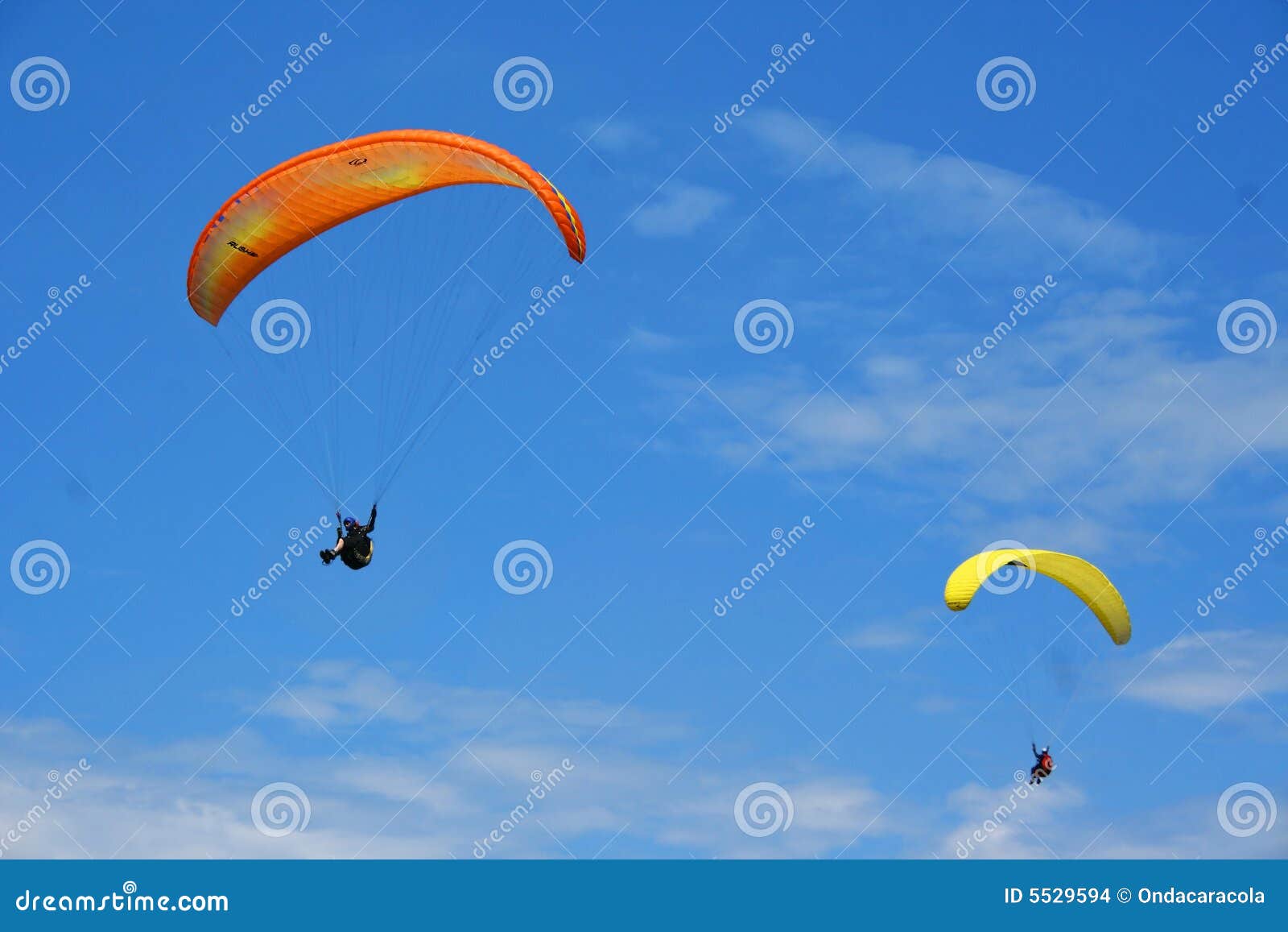 Paragliding duo stock photo. Image of flying, athlete - 5529594