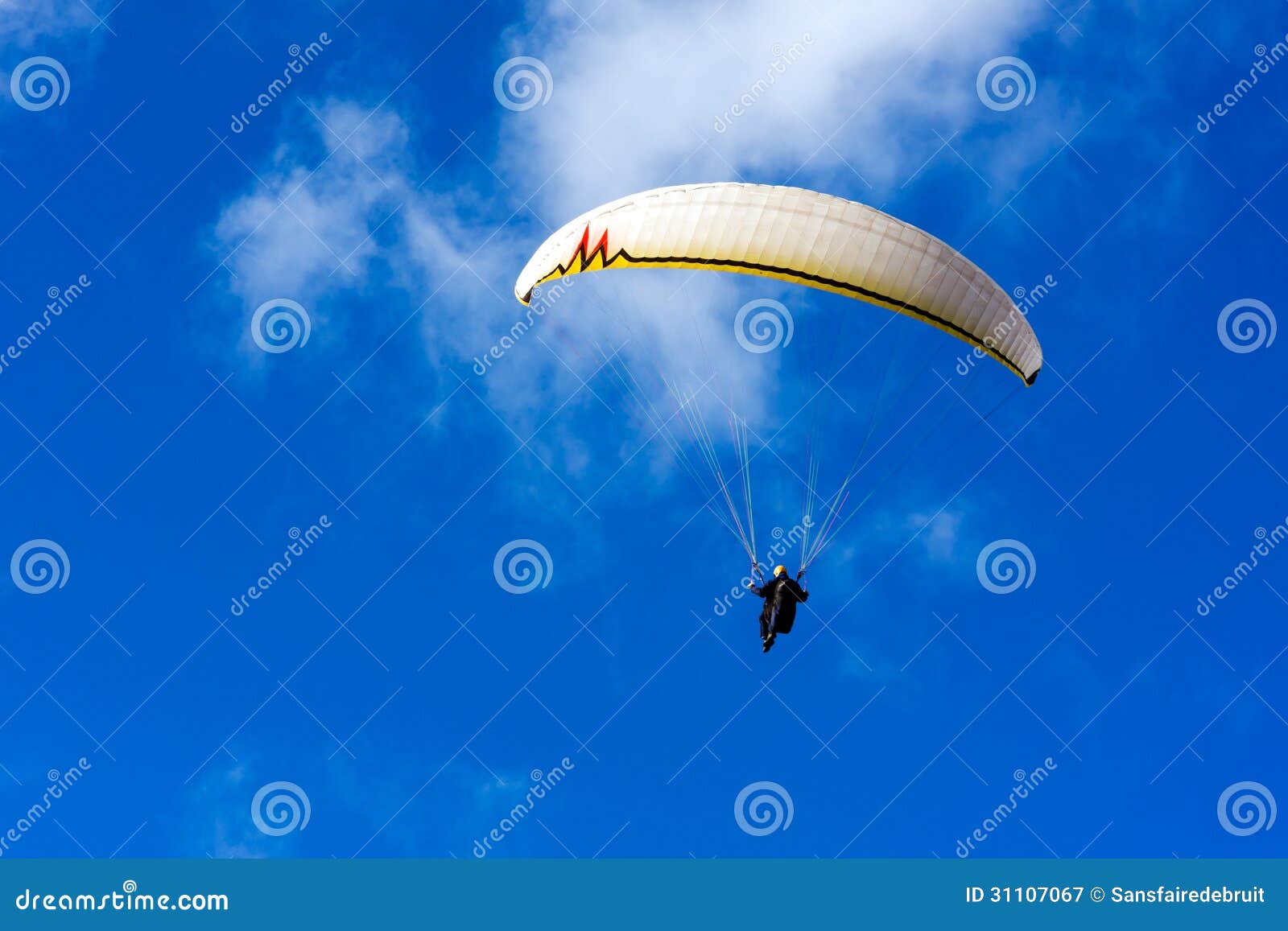 Paragliding stock image. Image of flow, paraglider, wind - 31107067