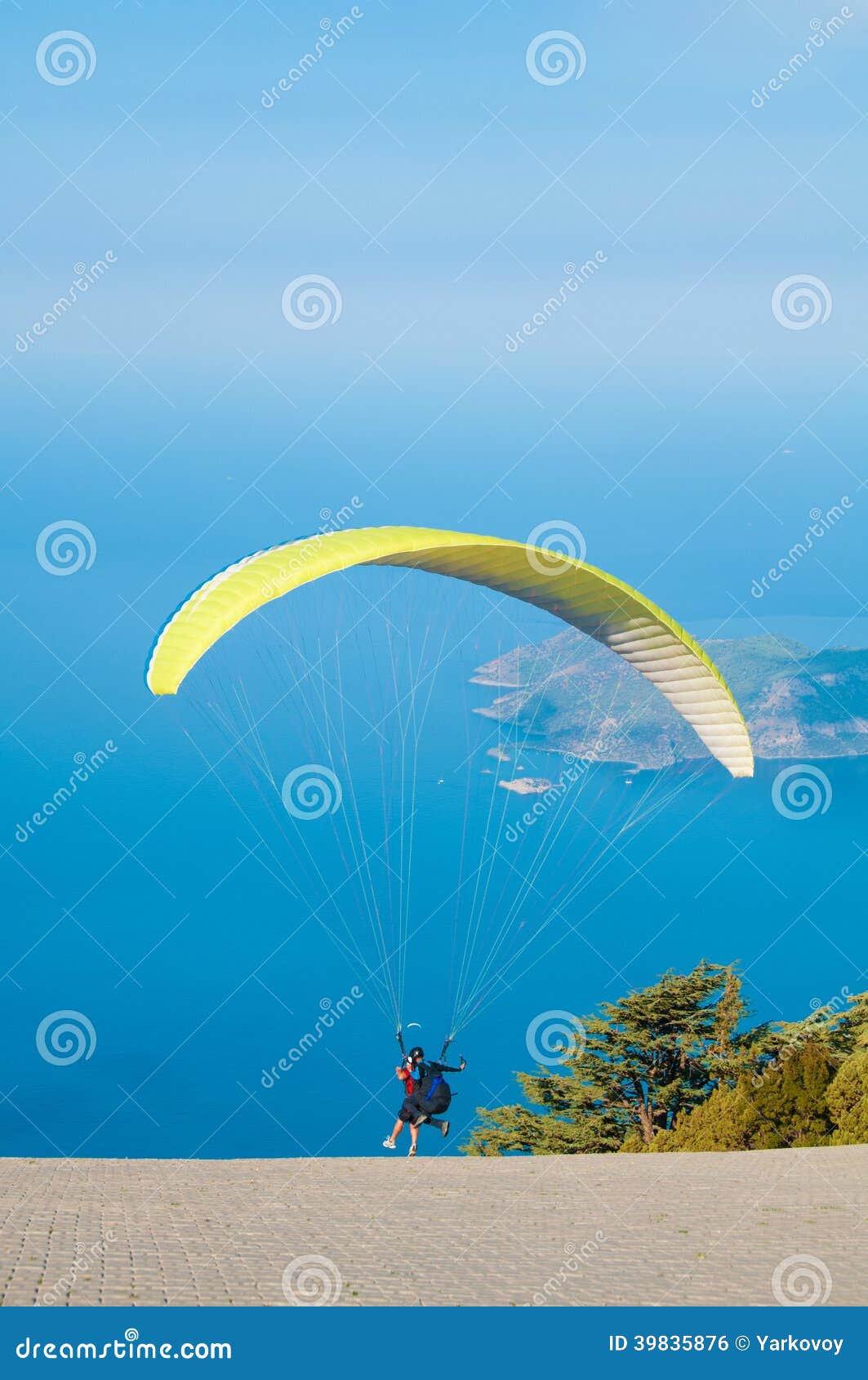 Paragliding Panoramic View. Stock Photo - Image of freedom, vacation ...