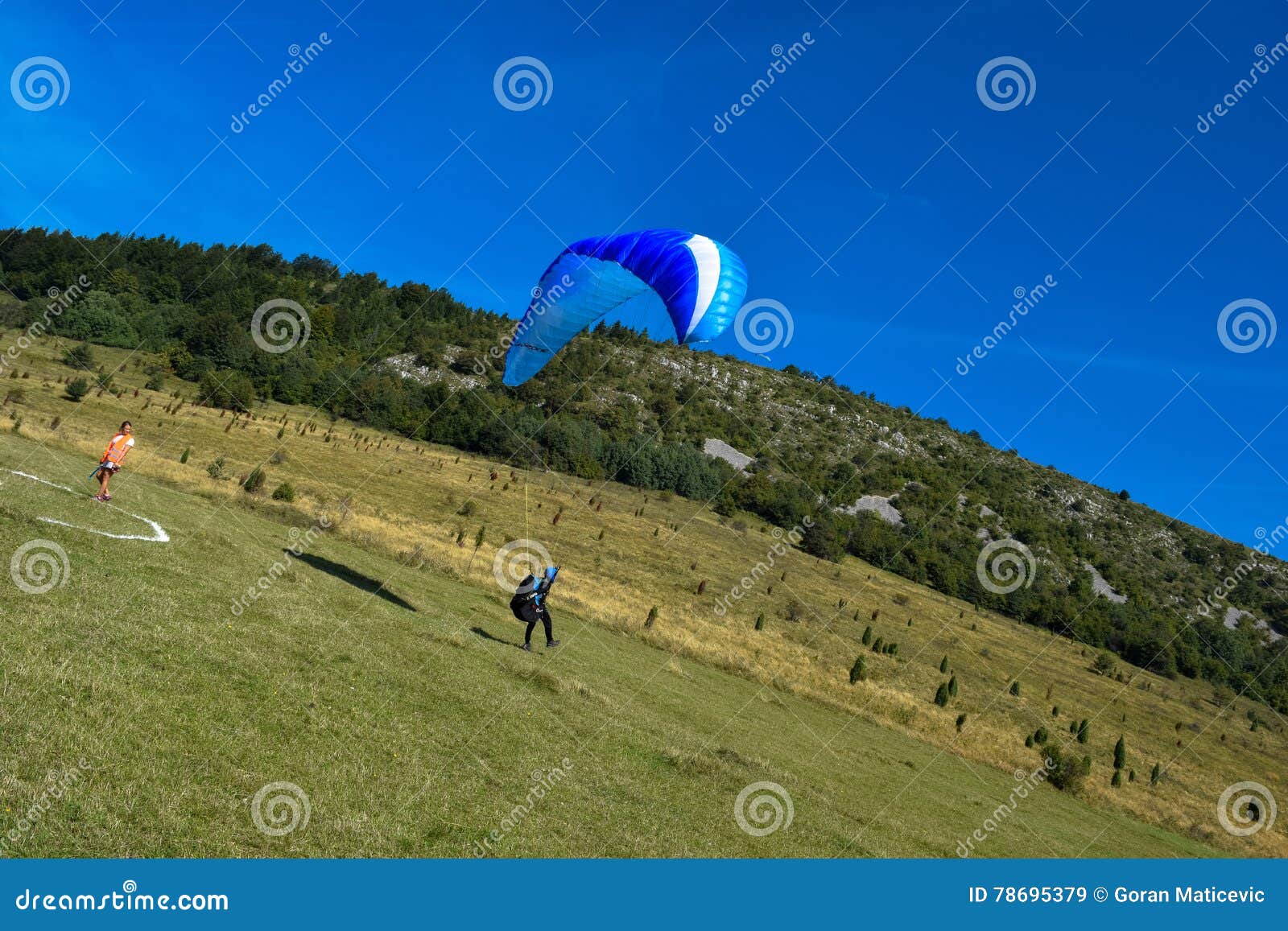 Paragliding Sport with Nice Landscapes Editorial Stock Image - Image of ...