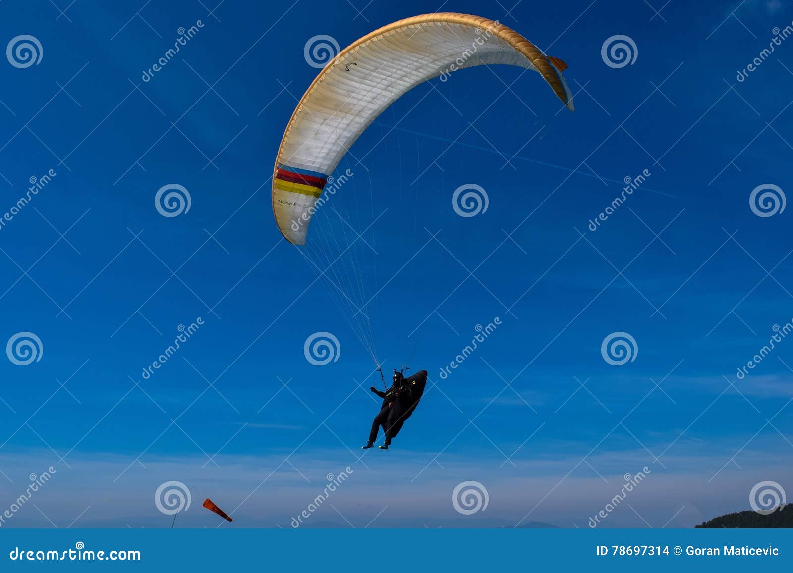 Paragliding Sport with Nice Landscapes Editorial Stock Image - Image of ...