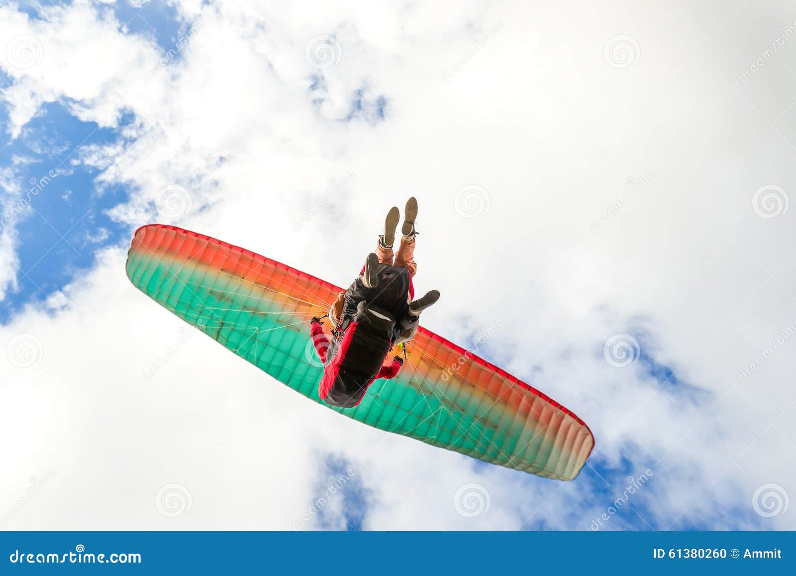 Paragliding Take Off stock photo. Image of hills, adventure - 61380260
