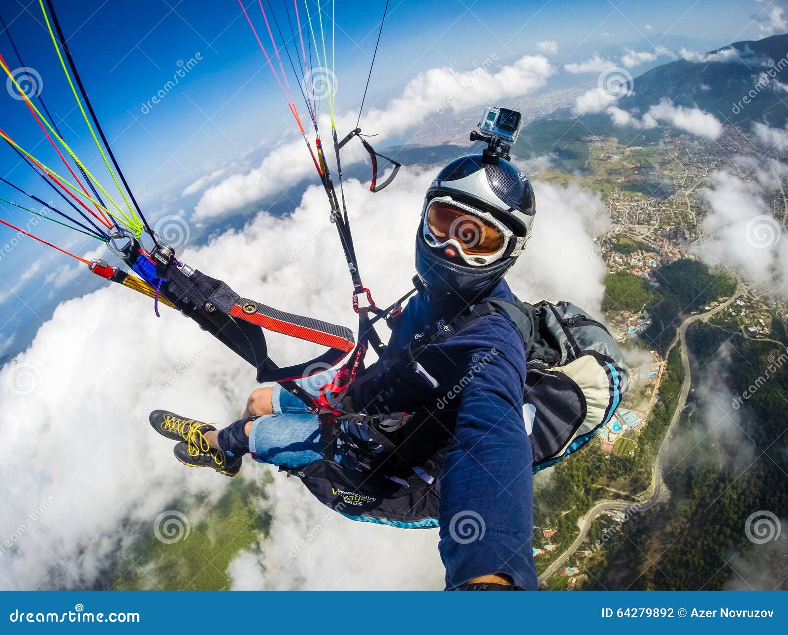 Paragliding. Turkey, Oludeniz Editorial Photography - Image of camera ...