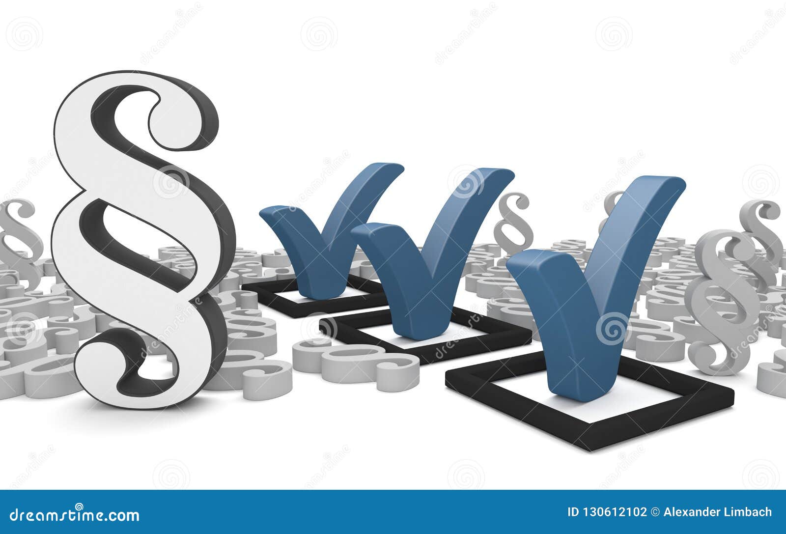 Paragraph Blue Ticks Checklist Stock Illustration - Illustration of ...