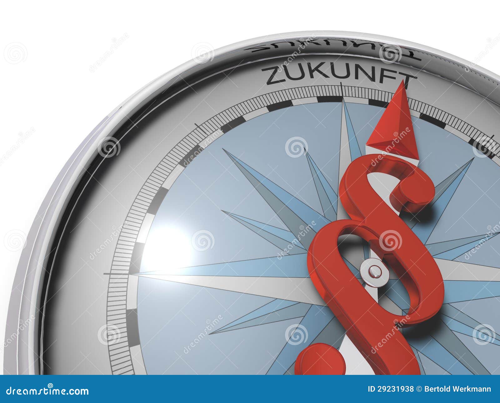 Paragraph Compass Indicating the Future Stock Illustration ...