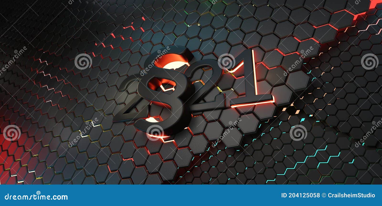 Paragraph and 2021 Concept. Red Bright Lights As Warning or Danger ...