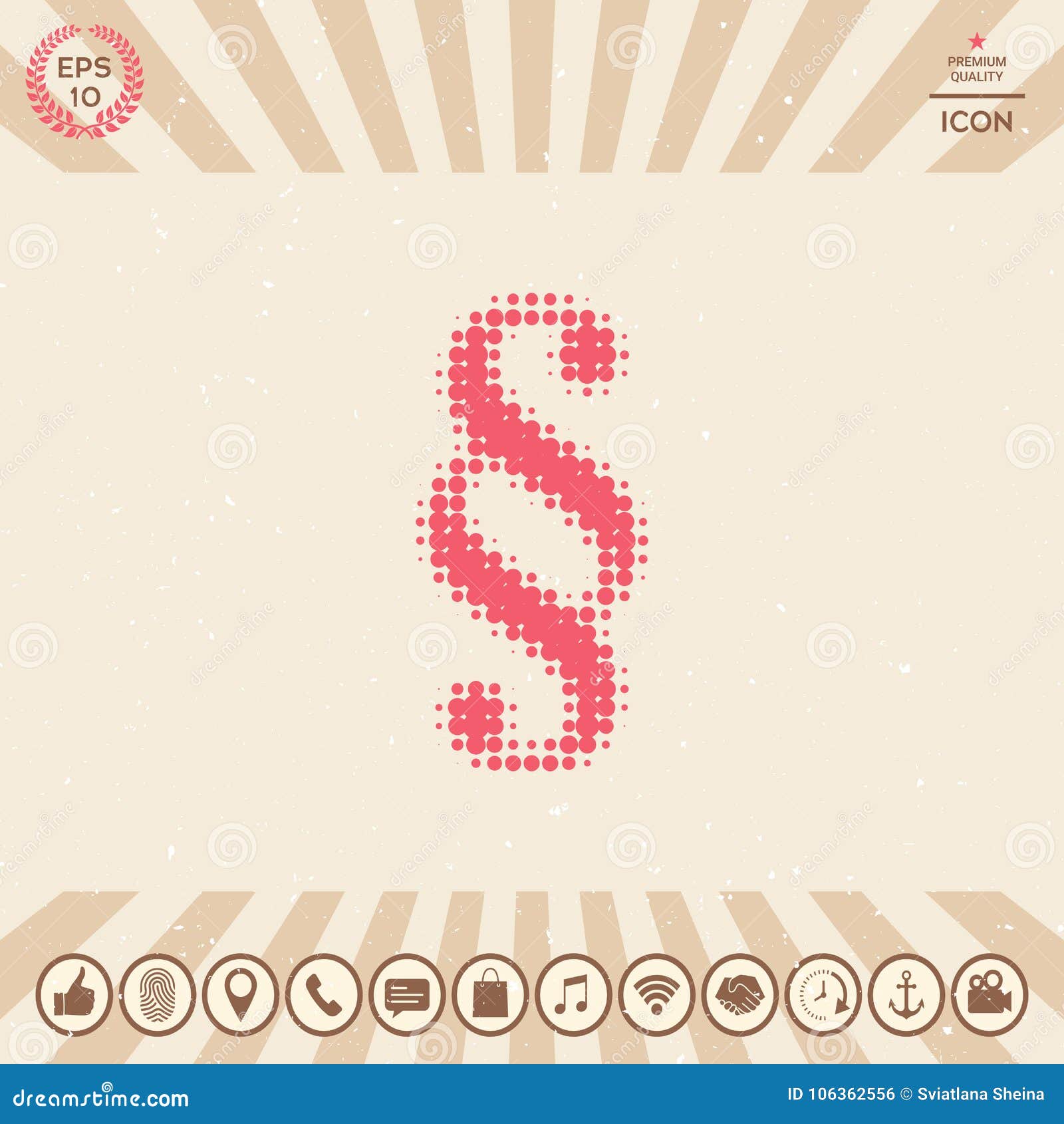 Paragraph halftone logo. stock vector. Illustration of impress - 106362556