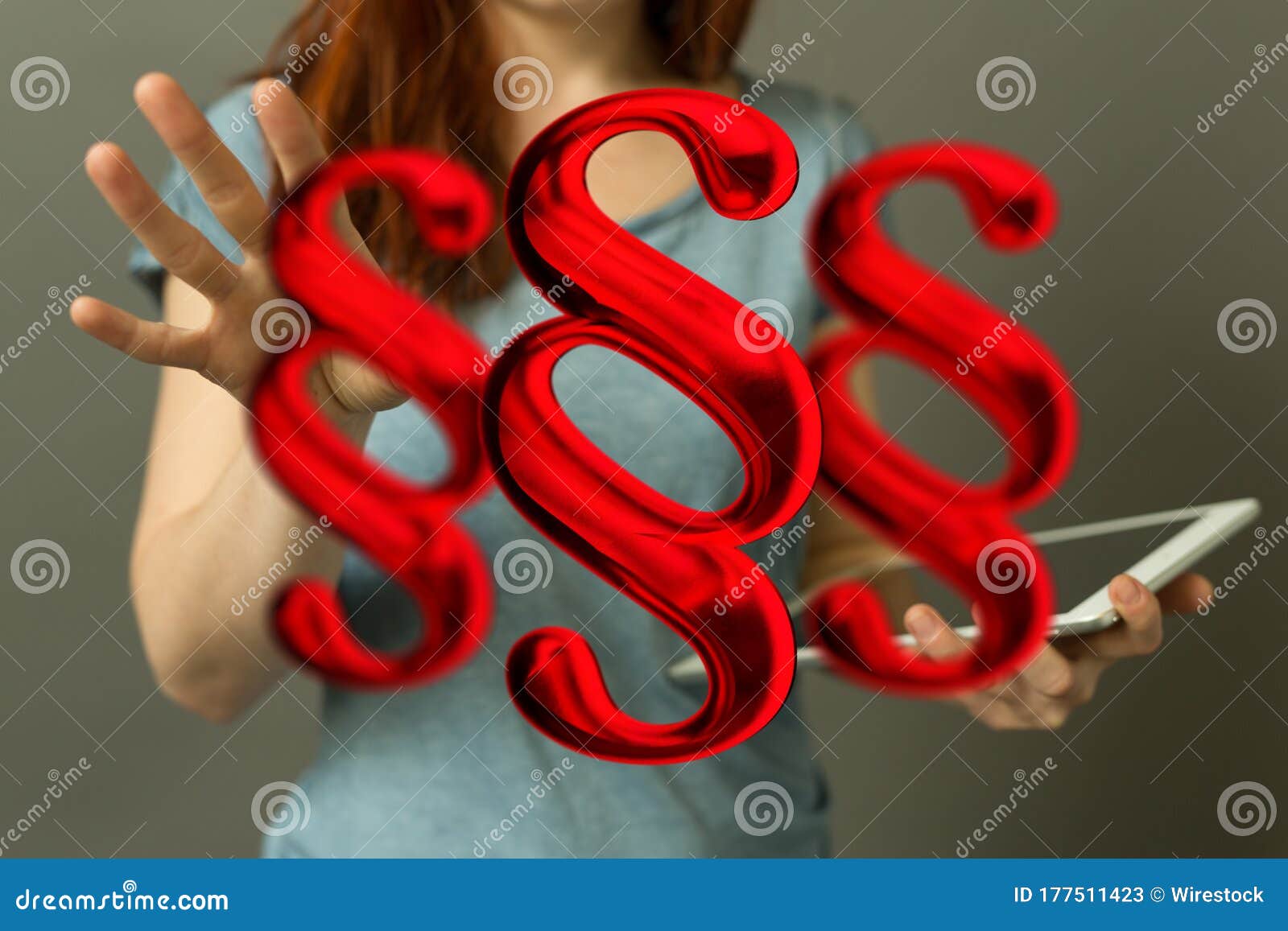 A Paragraph Law Sign Digital in Hand Stock Image - Image of court, book ...