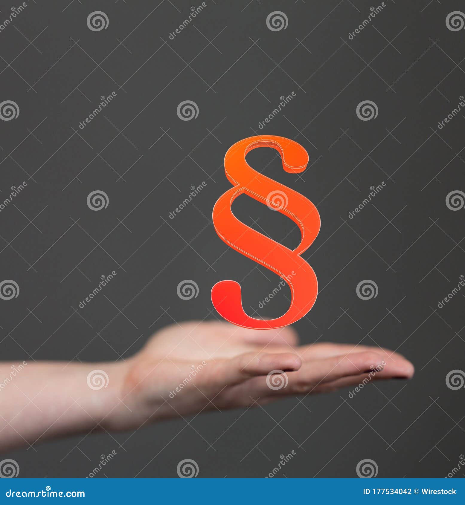 A Paragraph Law Sign Digital in Hand Stock Photo - Image of icon ...