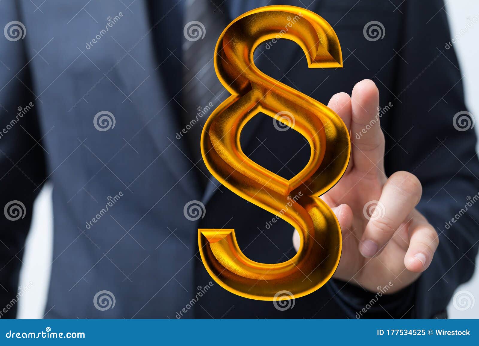 A Paragraph Law Sign Digital in Hand Stock Image - Image of justice ...
