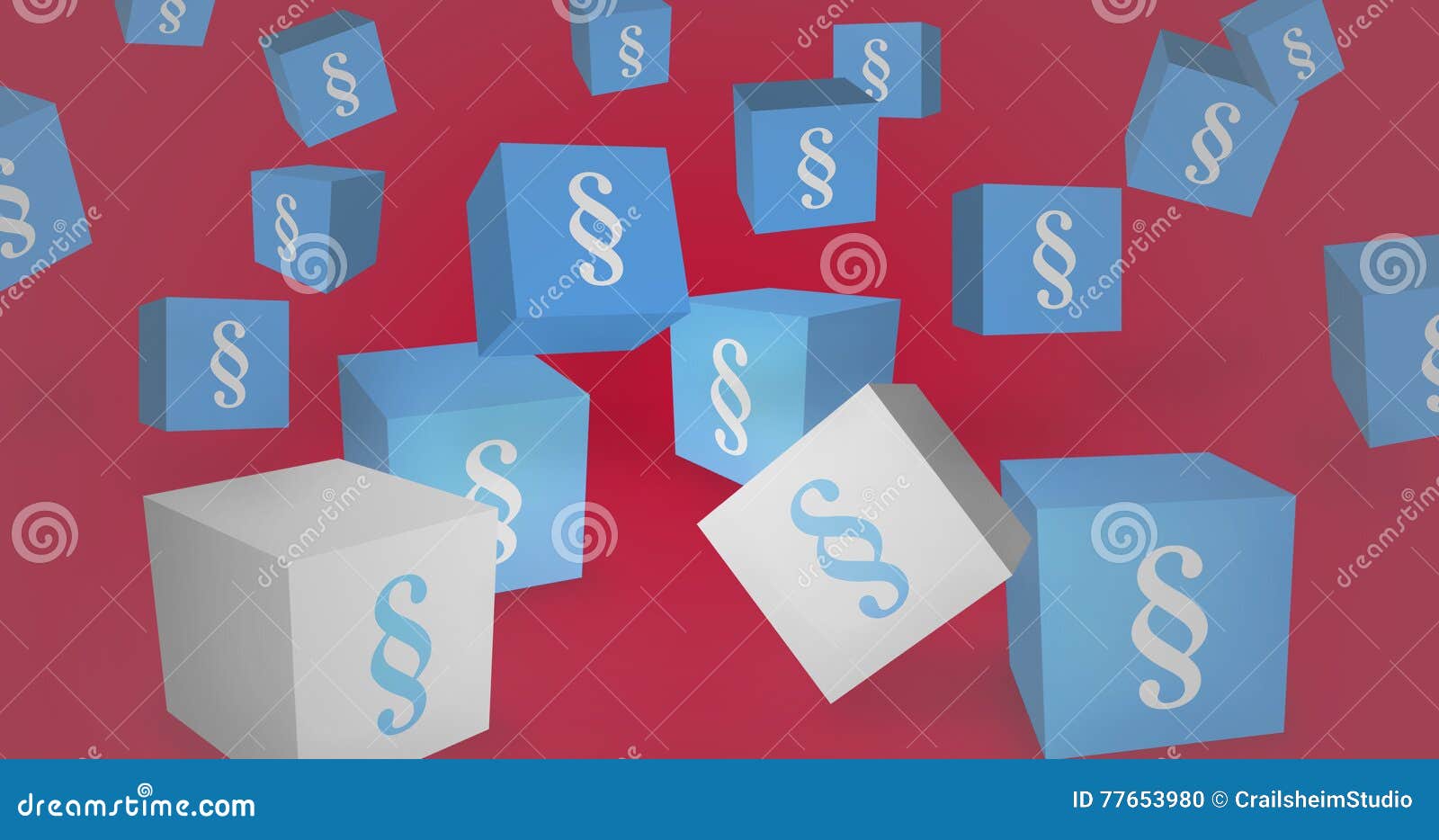 Paragraph Law Symbol 3D Illustration Design Stock Illustration ...