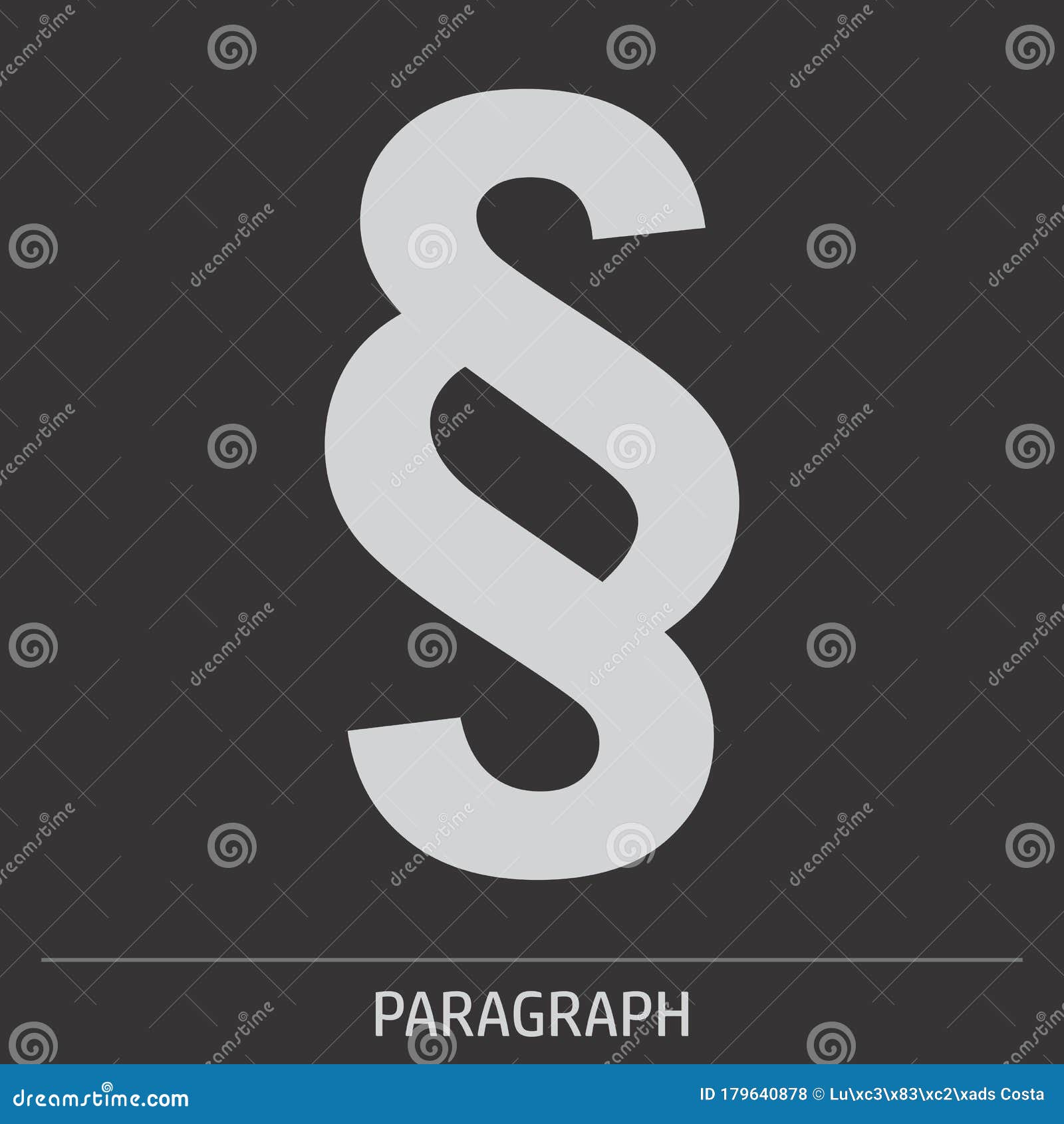 Paragraph sign icon stock vector. Illustration of isolated - 179640878