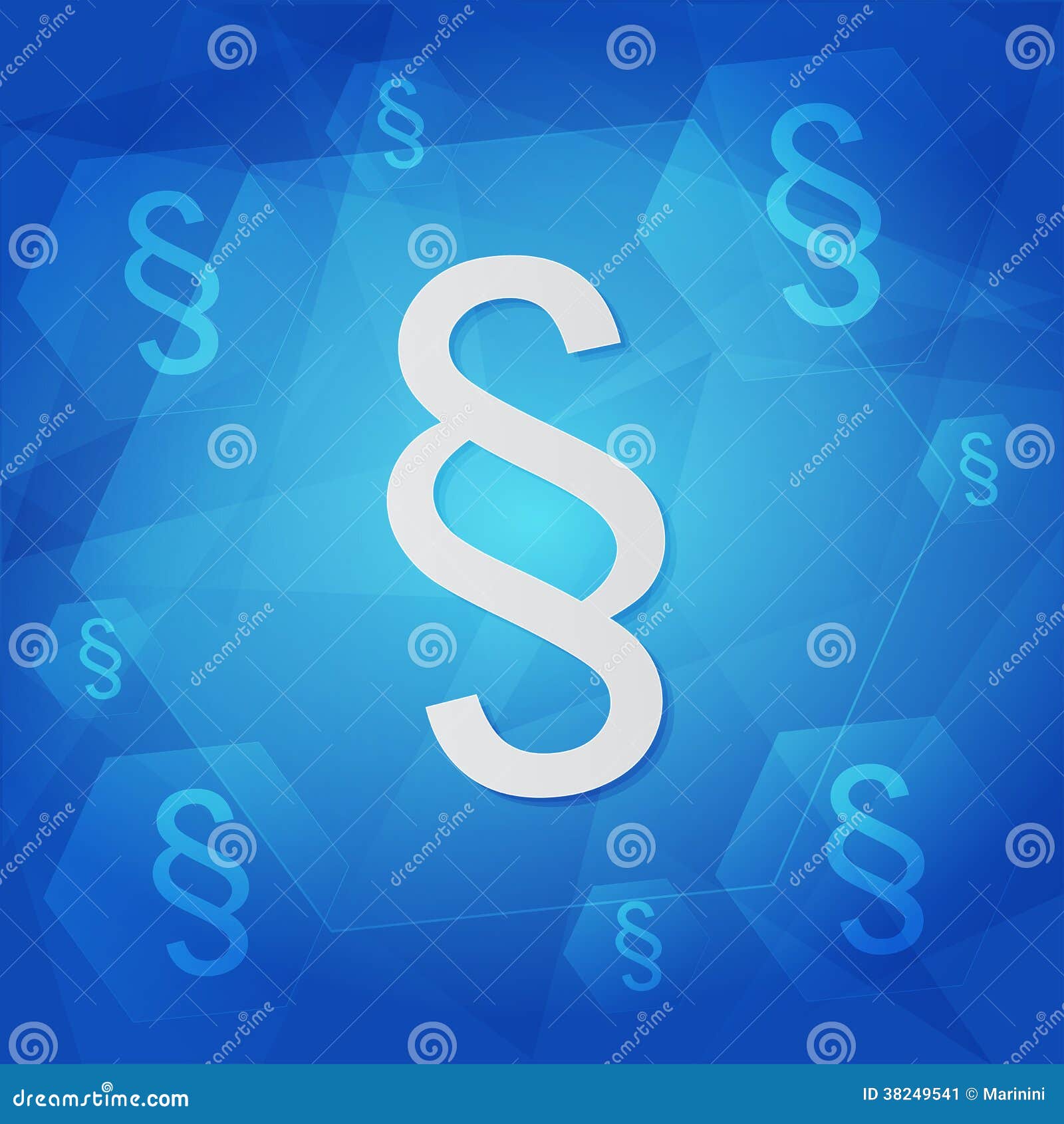 Impressum And Paragraph Sign In Golden Cubes Royalty-Free Stock ...