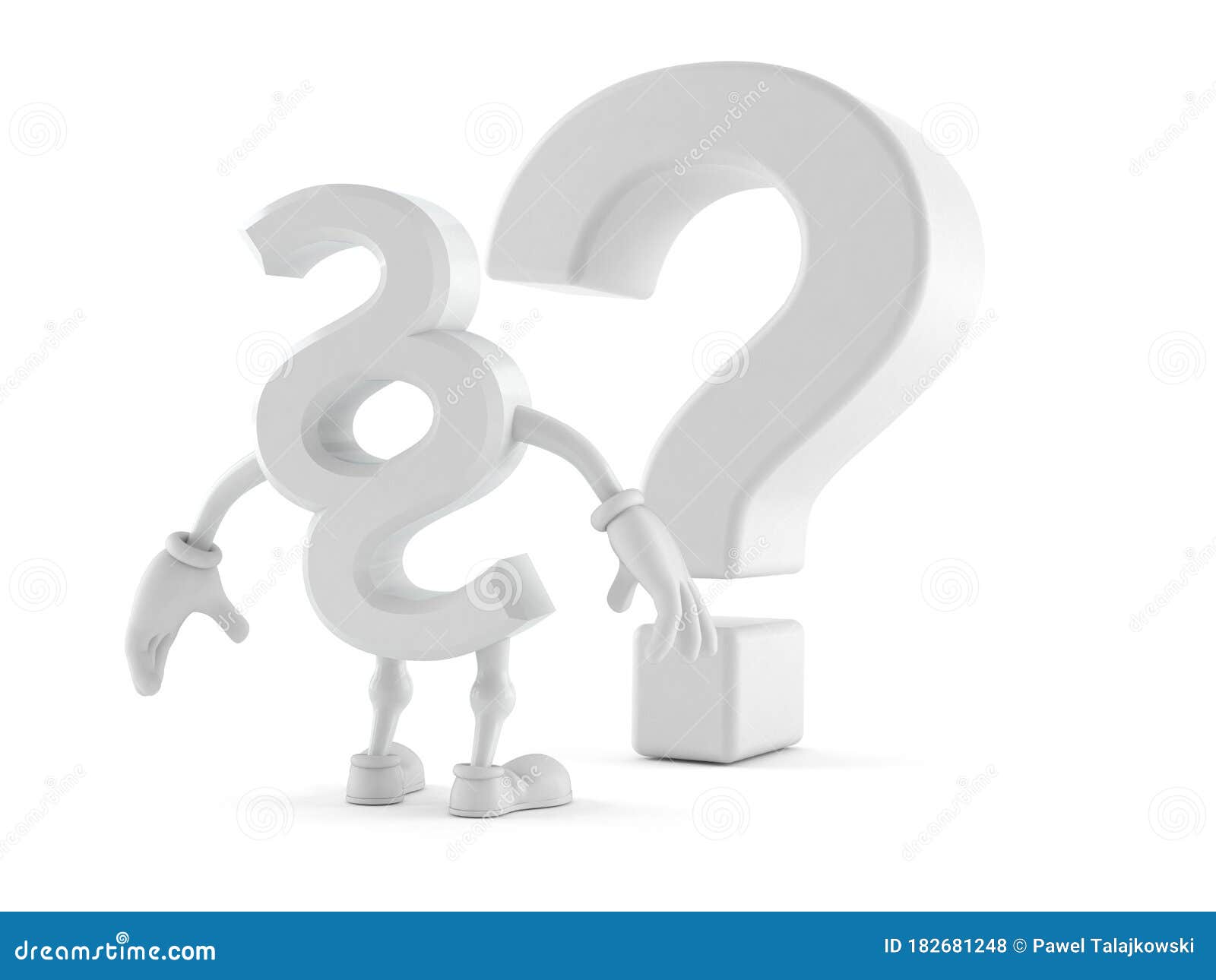Paragraph Symbol Character Looking At Question Mark Symbol Stock ...