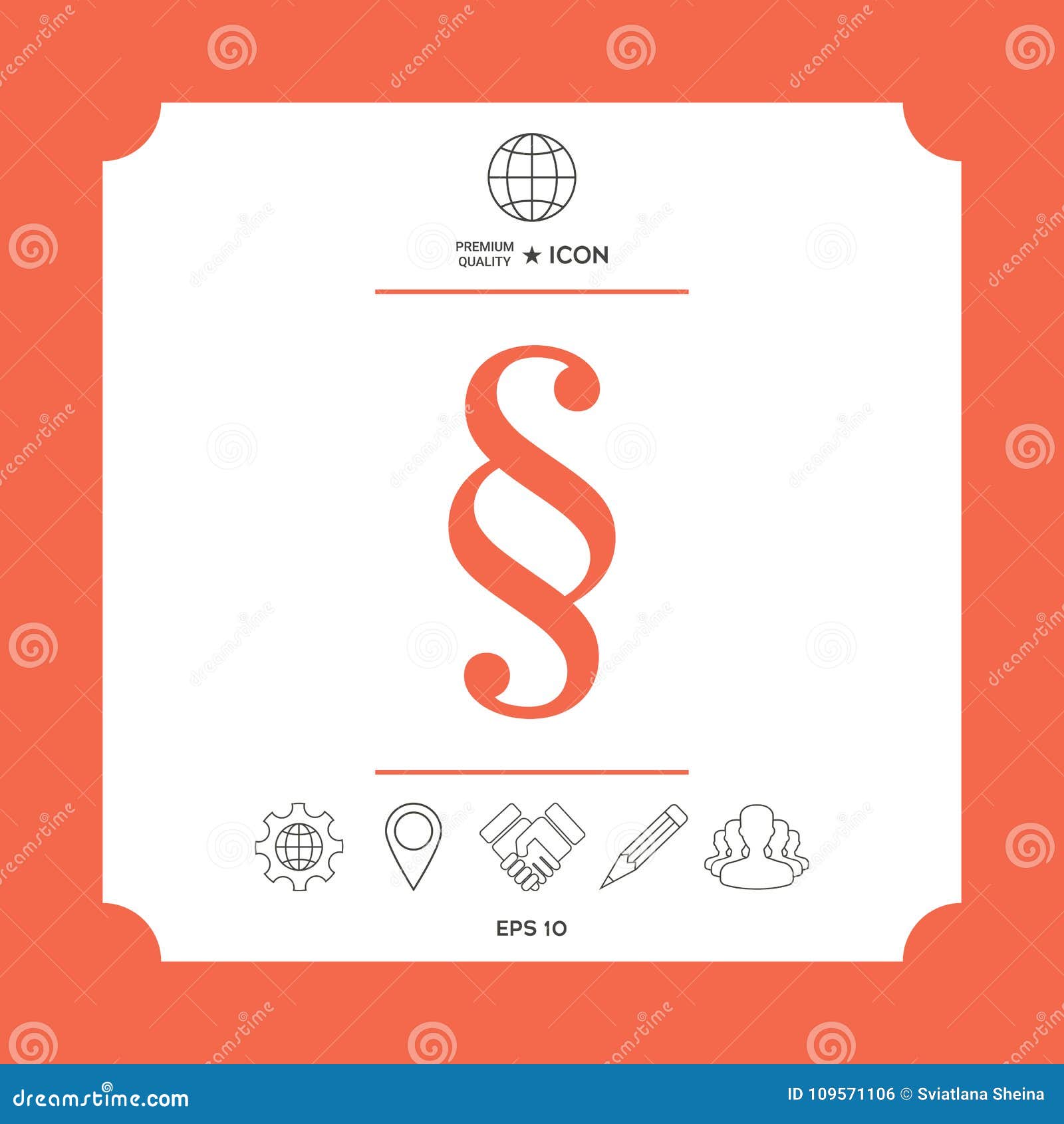 Paragraph symbol icon stock vector. Illustration of isolated - 109571106