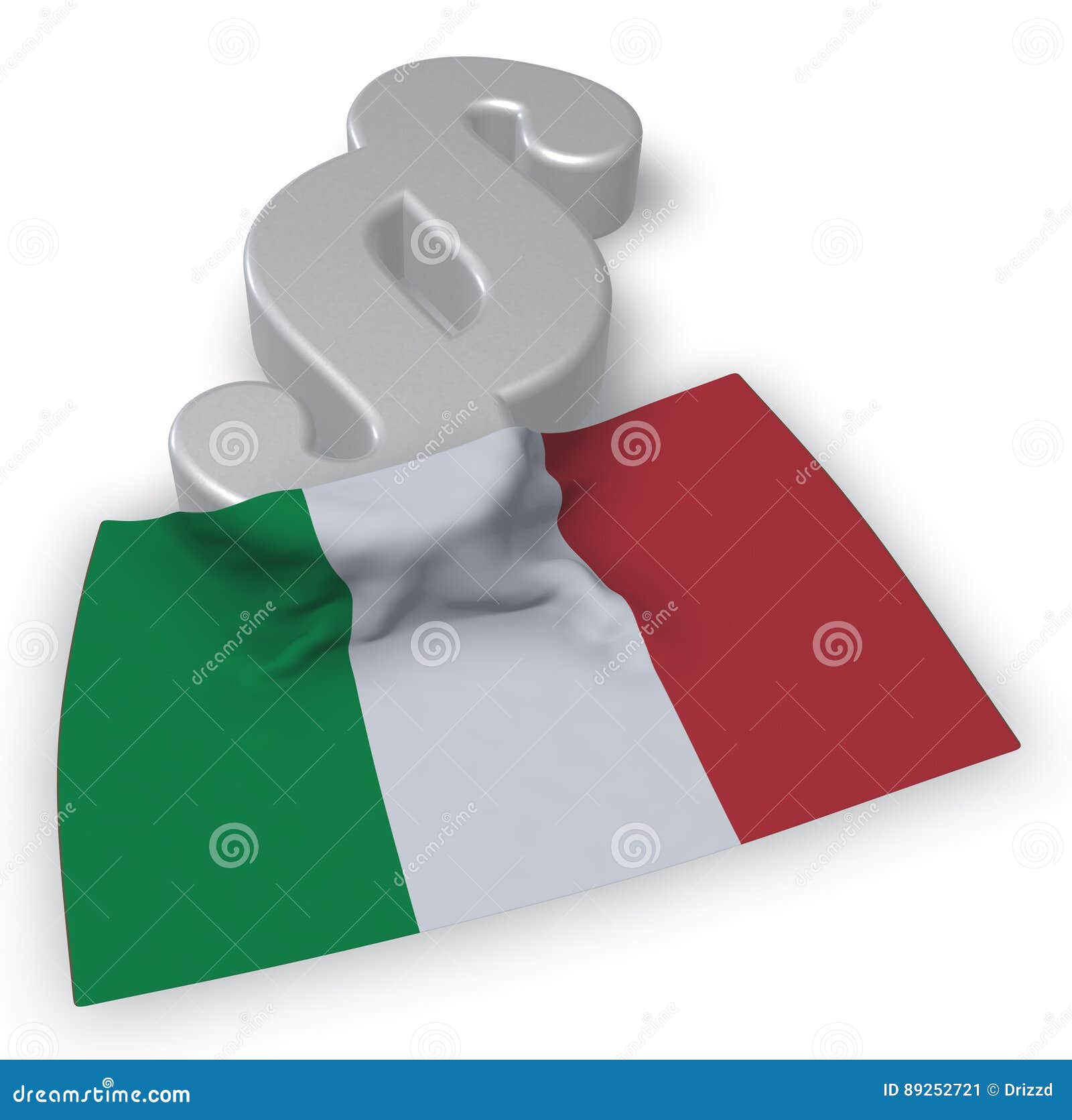 Paragraph Symbol in Italian Colors Stock Illustration - Illustration of ...