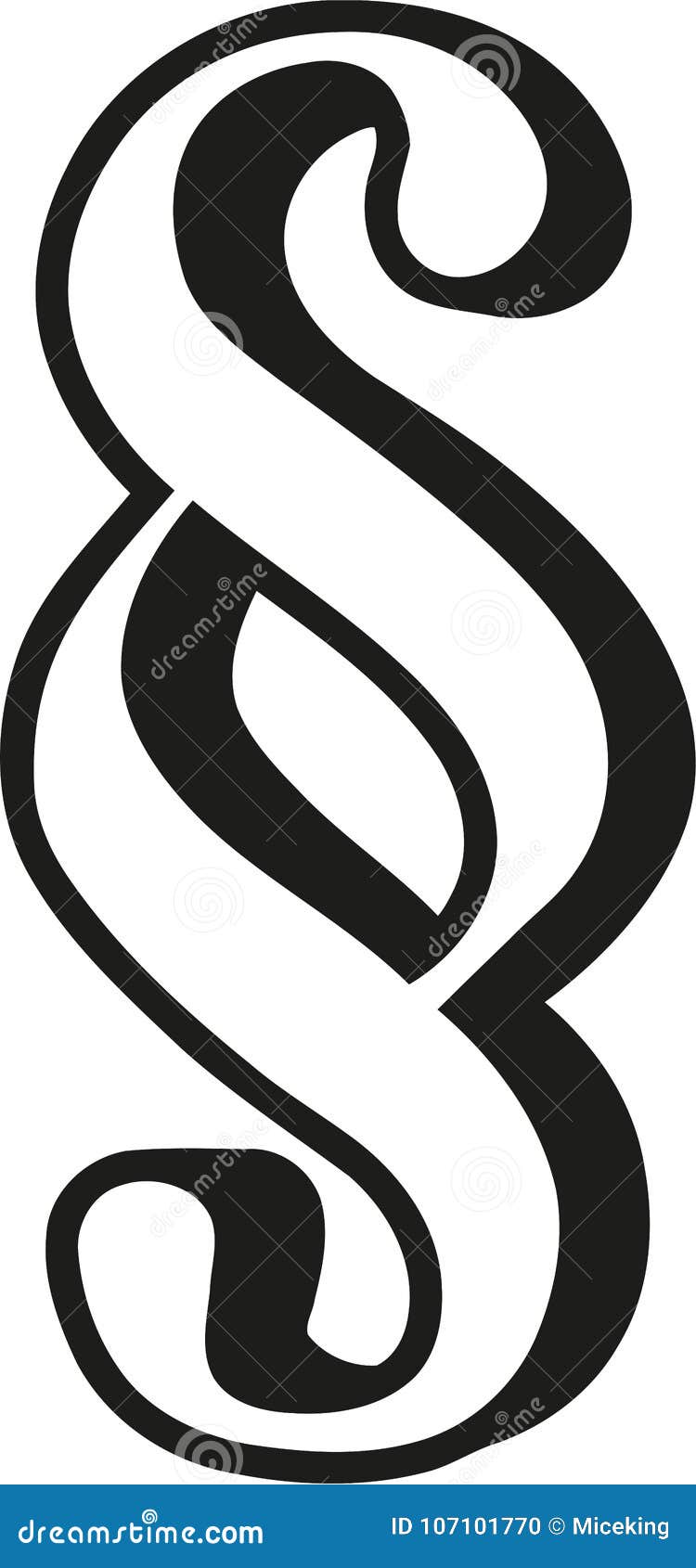 Paragraph symbol outlined stock vector. Illustration of courthouse ...