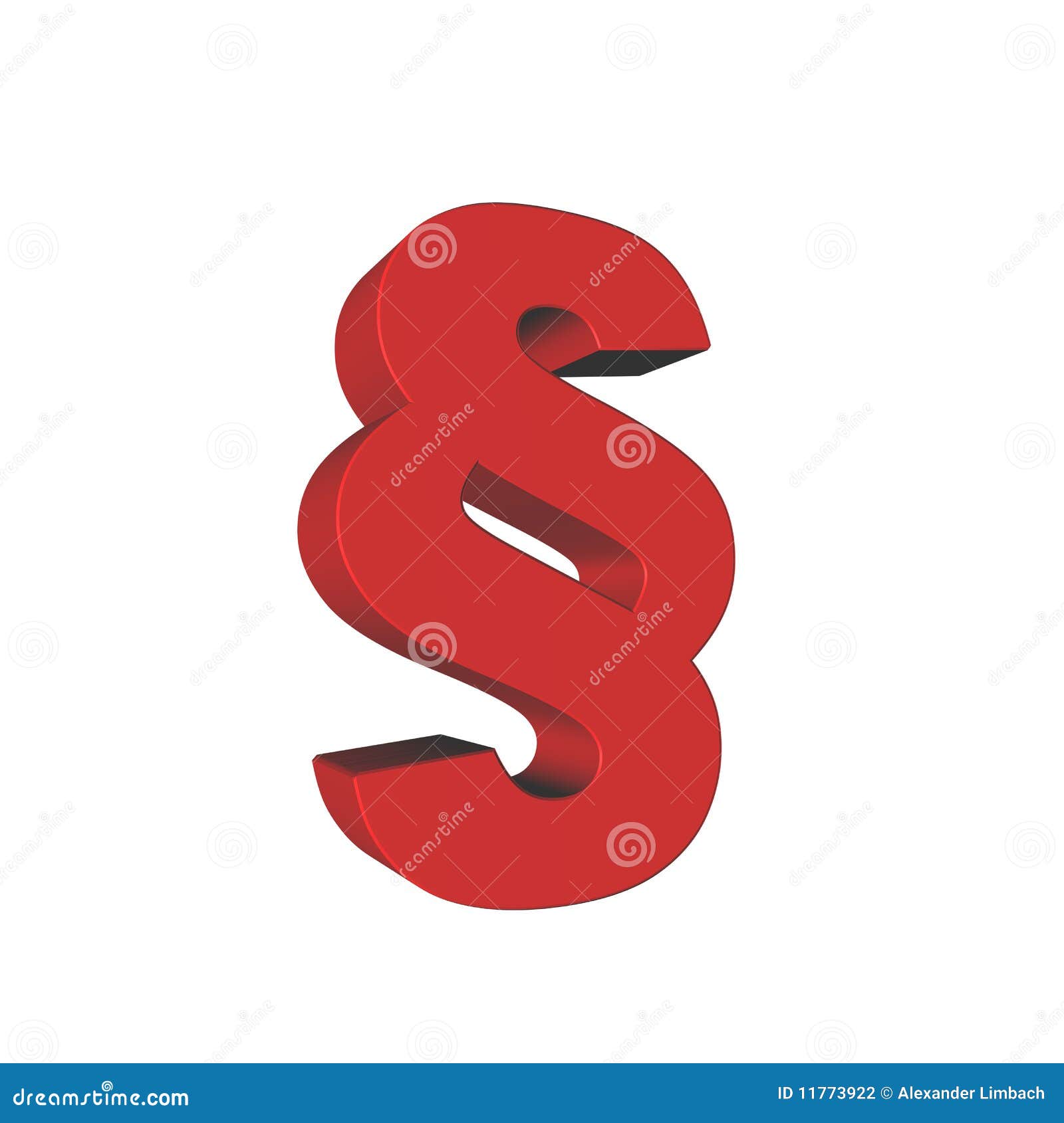 Paragraph Symbol Red 3D stock illustration. Illustration of symbol ...